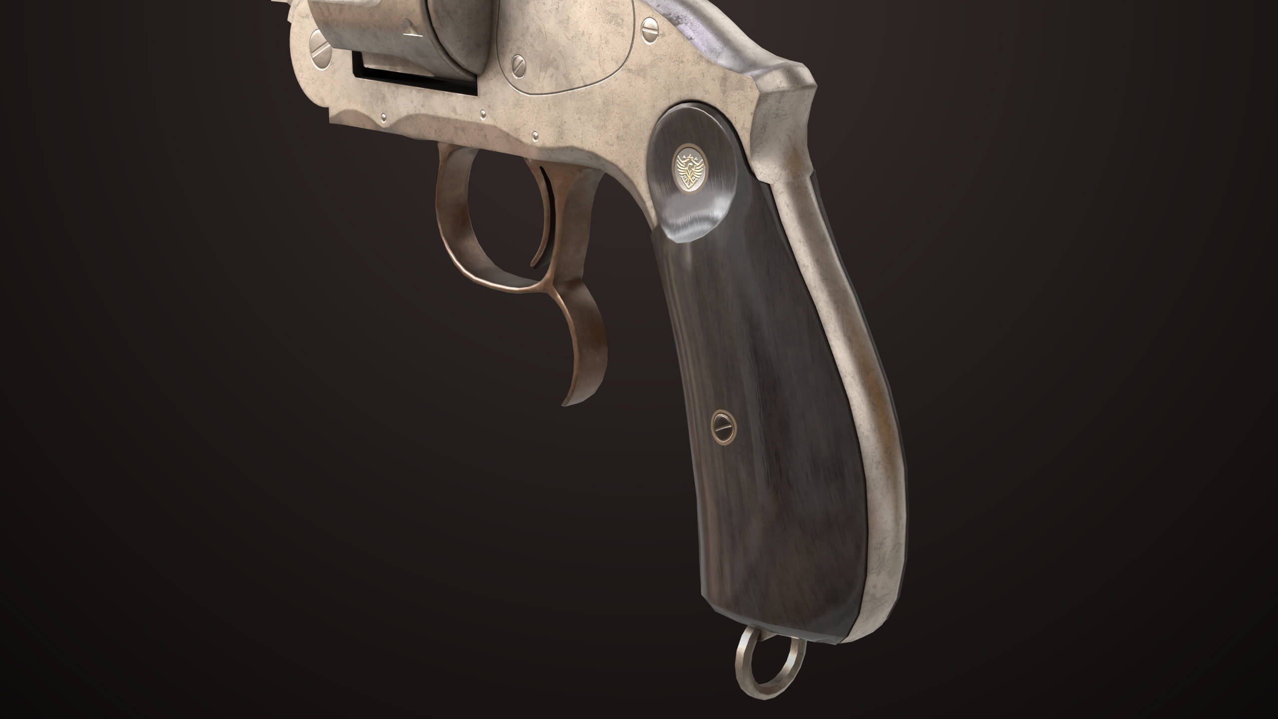 Revolver 02 Silver Smith Wesson M3 All PBR Unity UE Texture - 3D Model ...