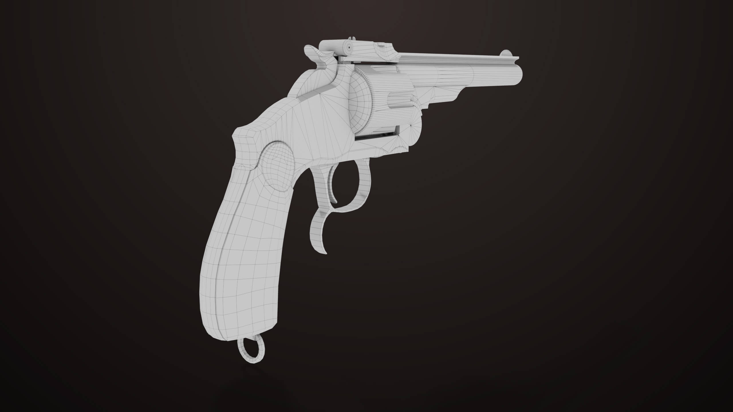 Revolver 02 Silver Smith Wesson M3 All PBR Unity UE Texture - 3D Model ...