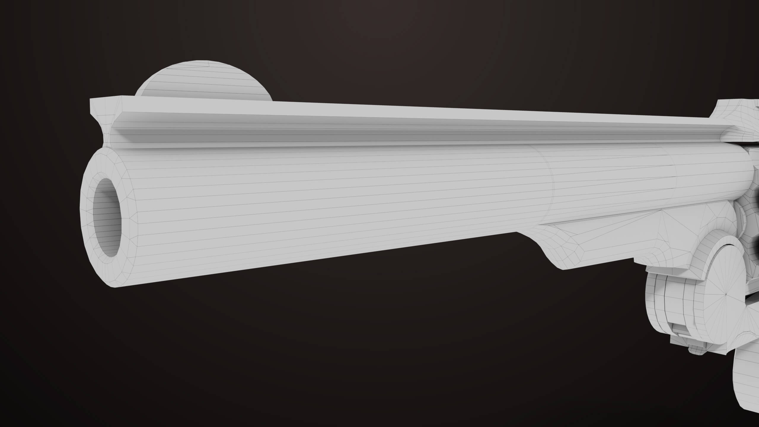 Revolver 02 Silver Smith Wesson M3 All PBR Unity UE Texture - 3D Model by Eight Vertex