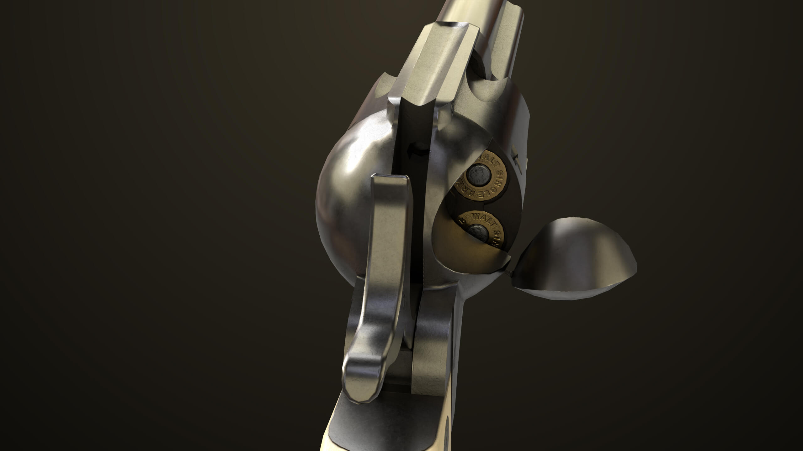 Revolver 03 Model Colt Black All PBR Unity UE Textures by Eight Vertex