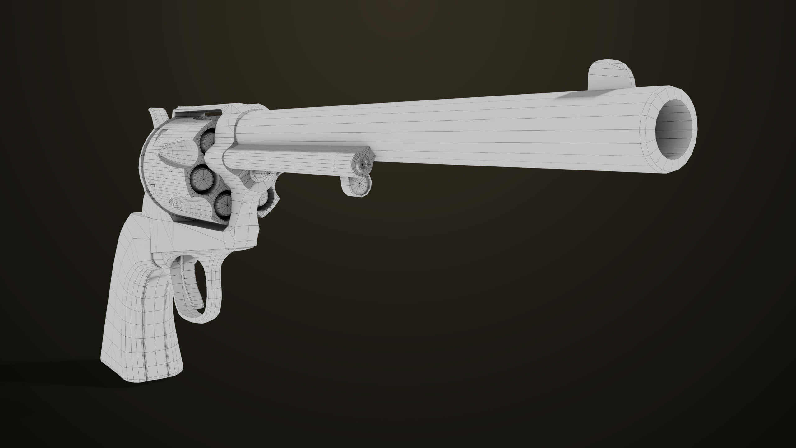 Revolver 03 Model Colt Black All PBR Unity UE Textures by Eight Vertex
