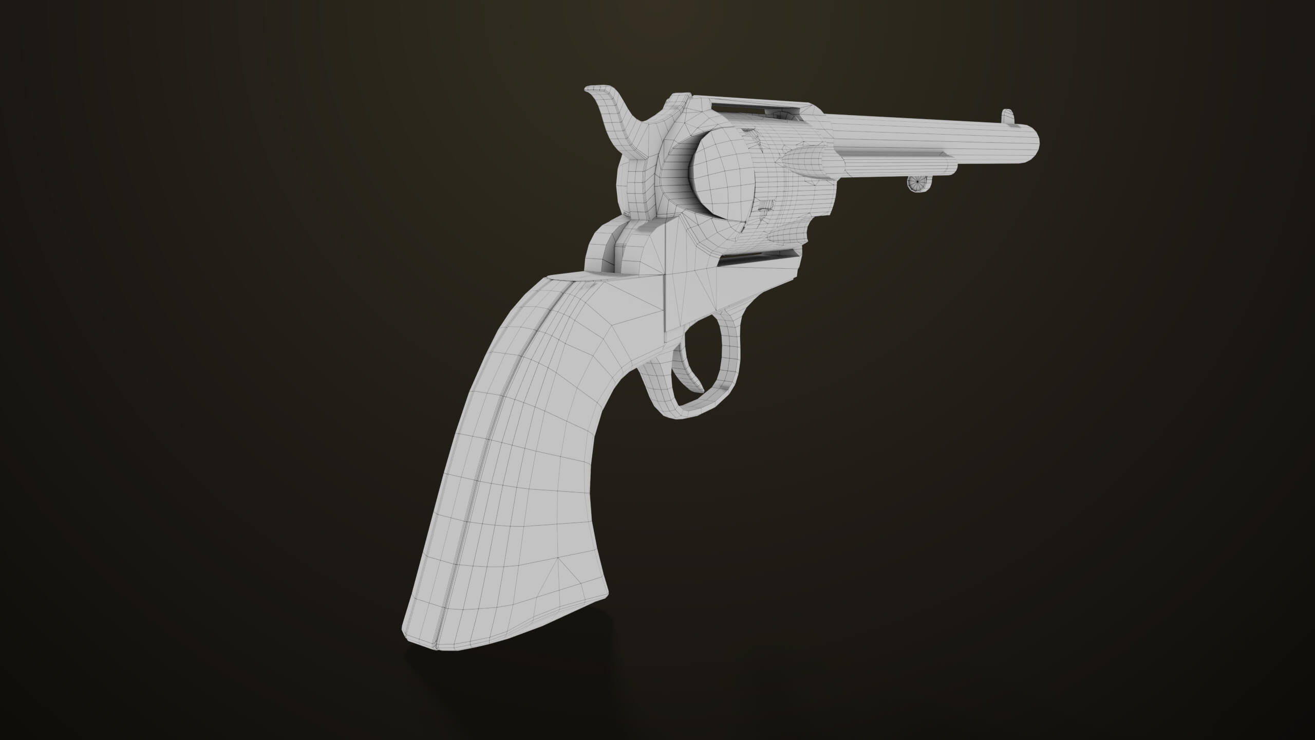 Revolver 03 Model Colt Black All PBR Unity UE Textures by Eight Vertex