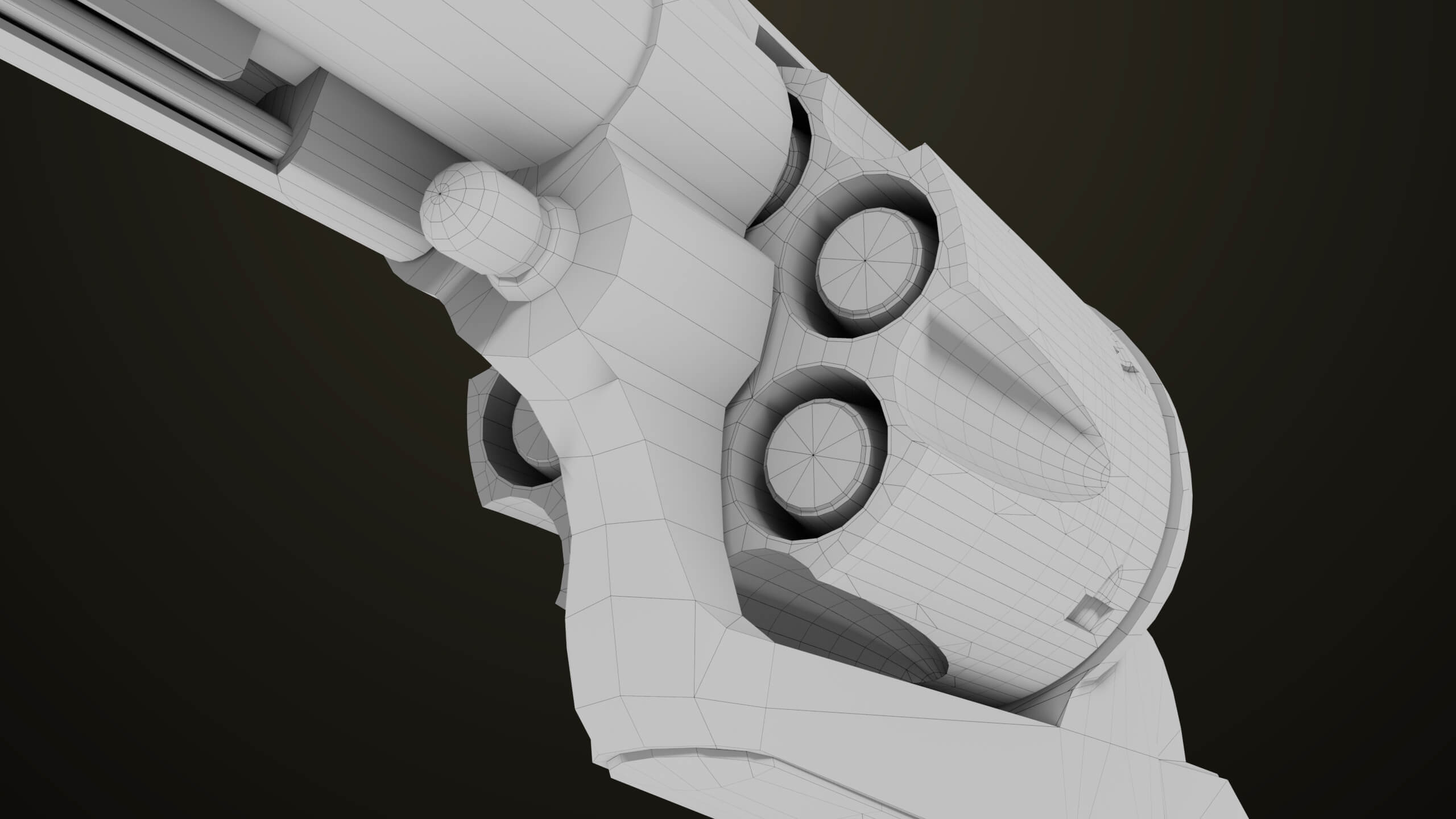 Revolver 03 Model Colt Black All PBR Unity UE Textures by Eight Vertex