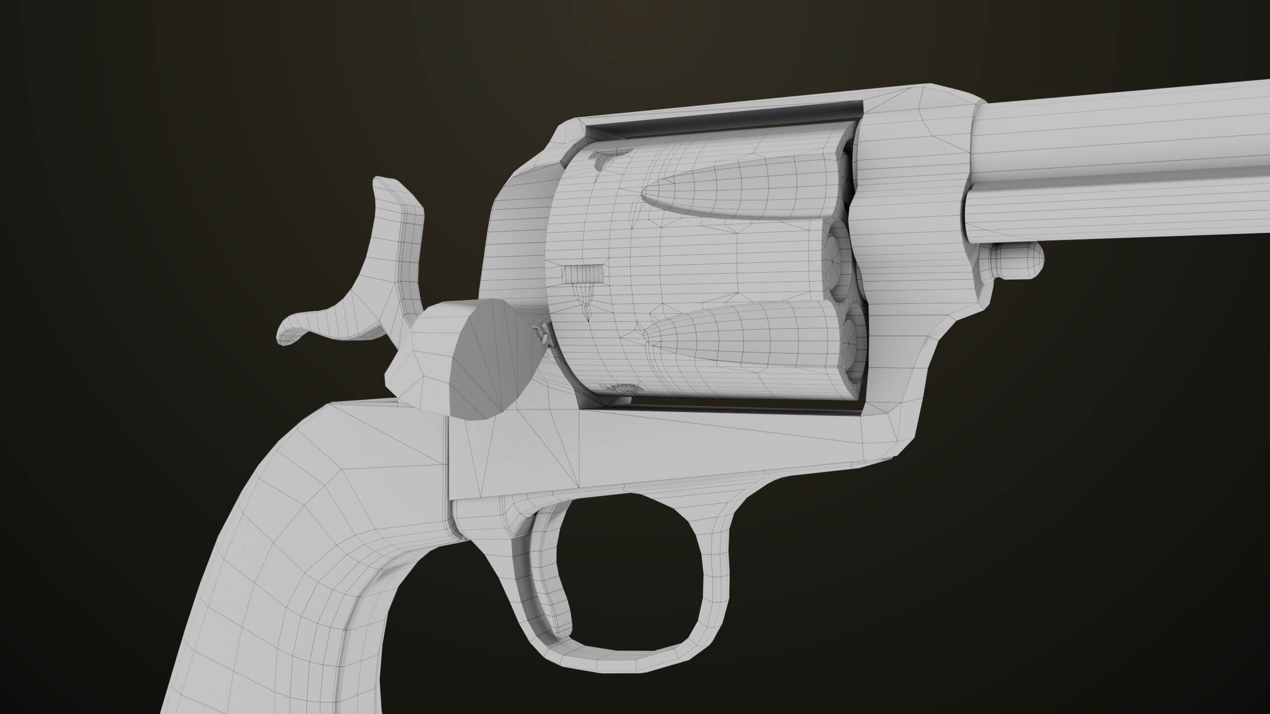 Revolver 03 Model Colt Black All PBR Unity UE Textures by Eight Vertex