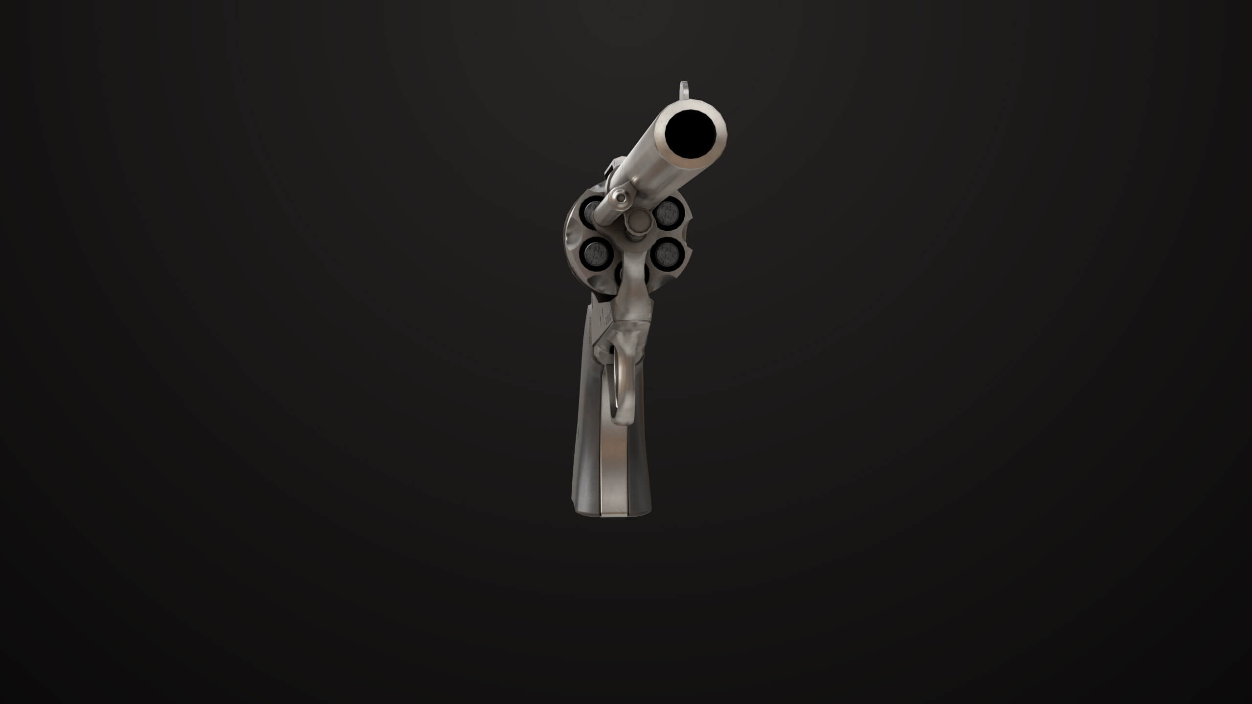 Revolver 03 Model Colt Silver All PBR Unity UE Textures by Eight Vertex
