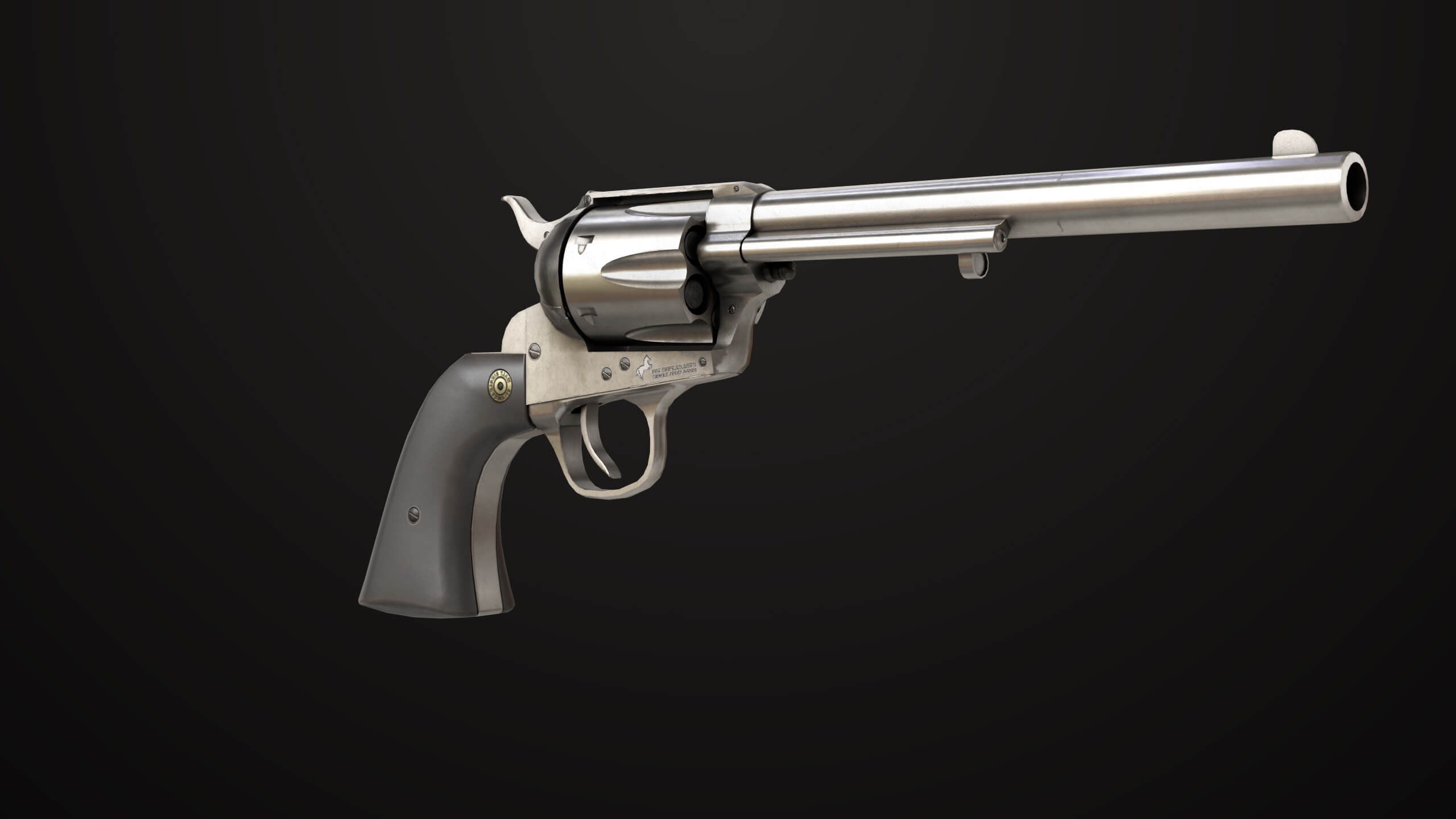 7 Silver Revolvers Collection All PBR Unity UE Textures by Eight Vertex