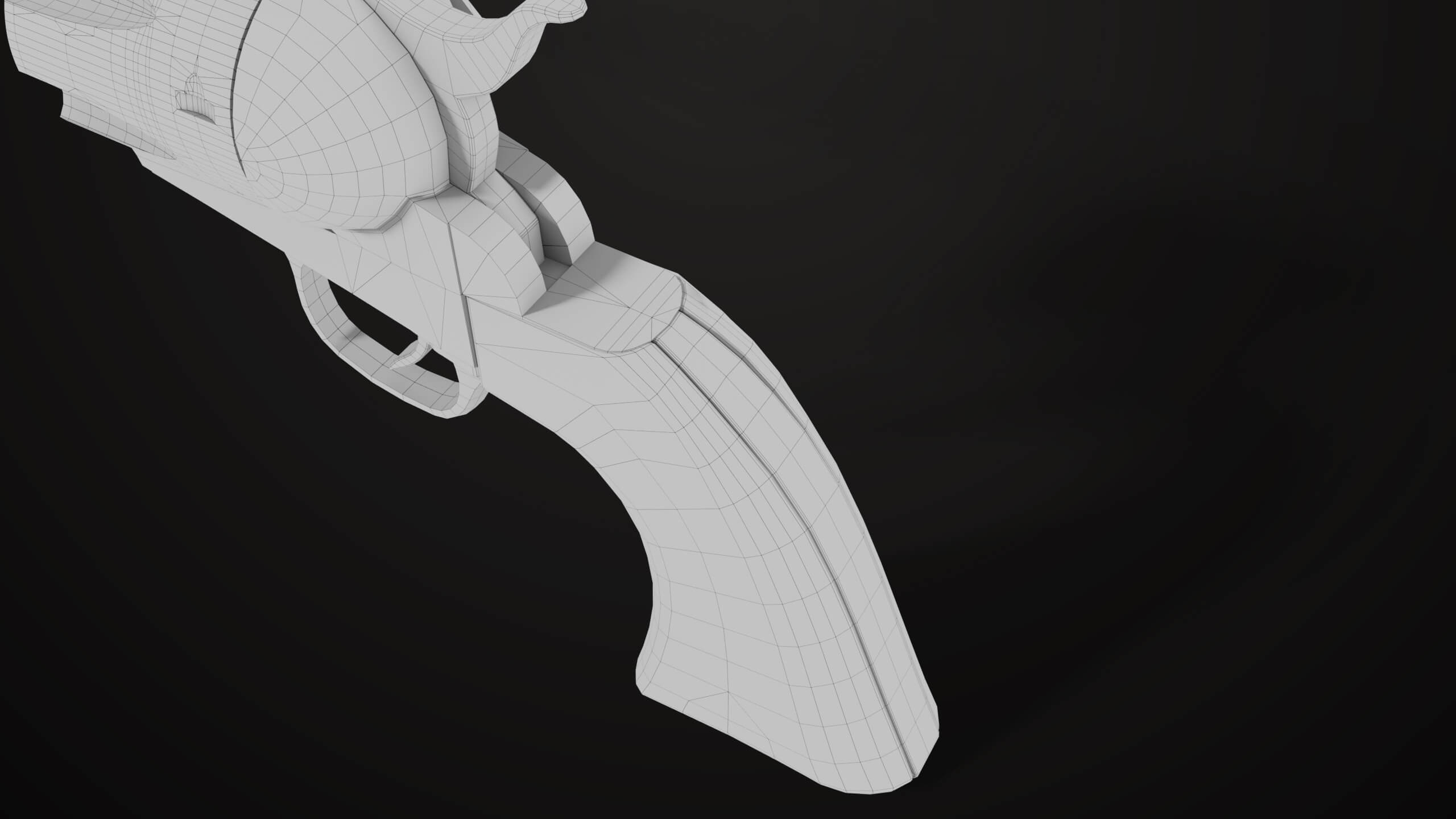 Revolver 03 Model Colt Silver All PBR Unity UE Textures by Eight Vertex