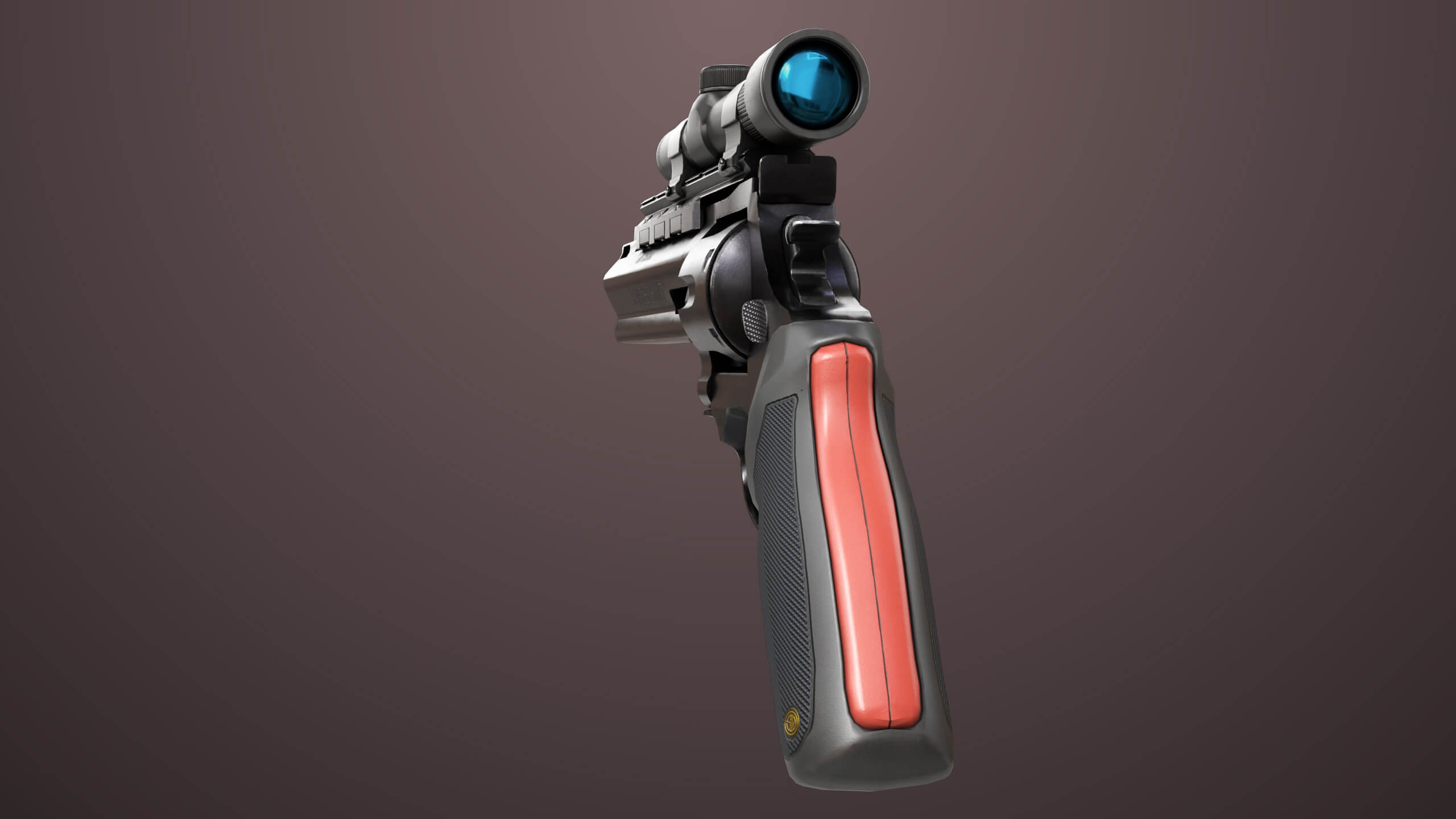 Revolver 04 Black Taurus Raging All PBR Unity UE Textures - 3D Model by ...