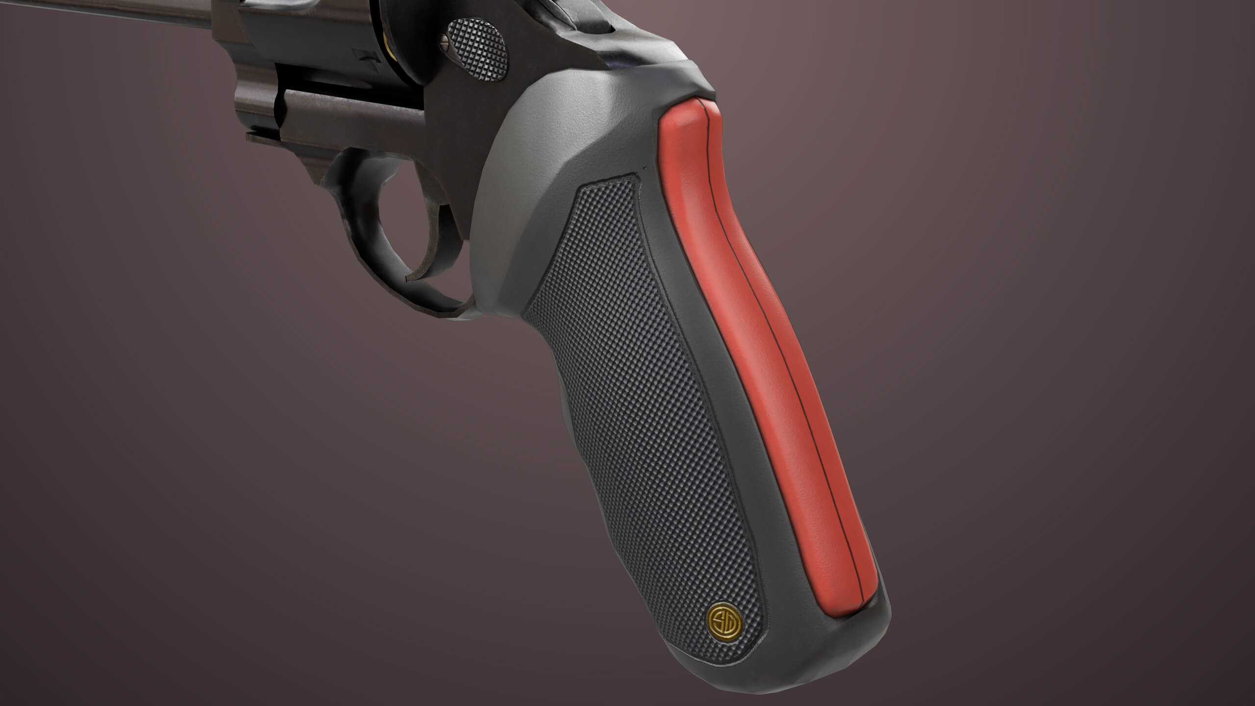 Revolver 04 Black Taurus Raging All PBR Unity UE Textures - 3D Model by Eight Vertex