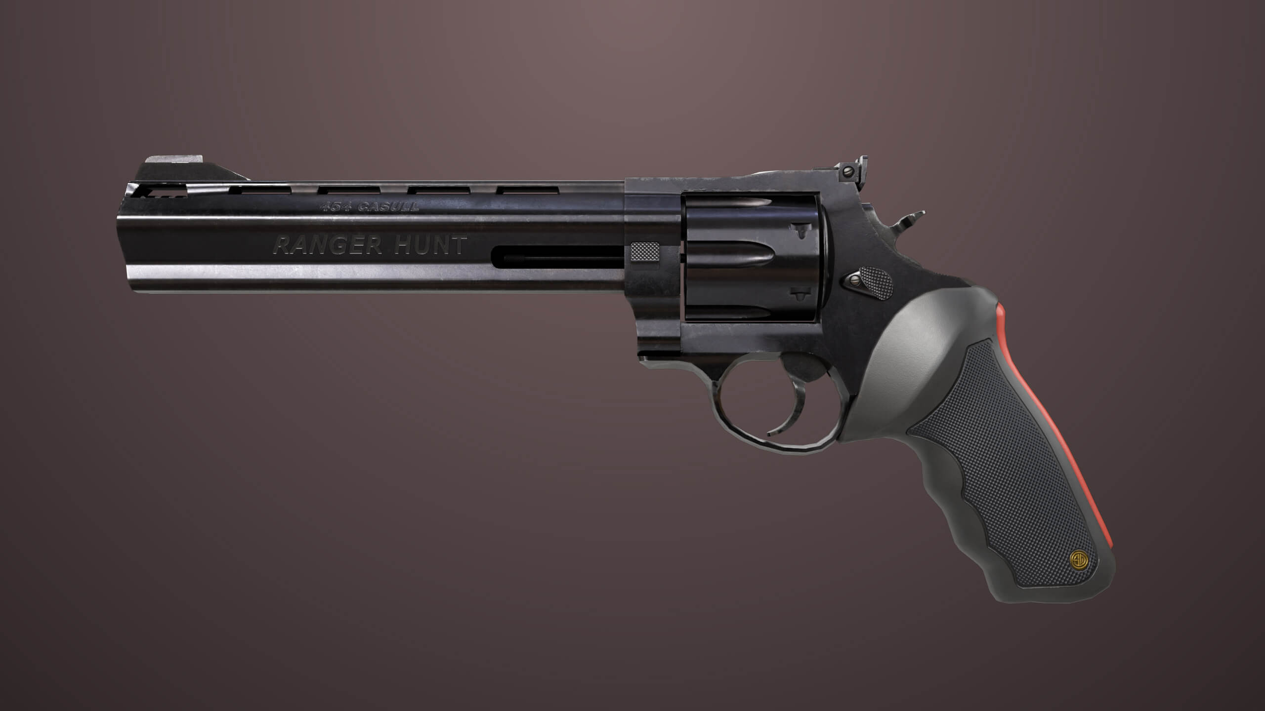 Revolver 04 Black Taurus Raging All PBR Unity UE Textures - 3D Model by ...