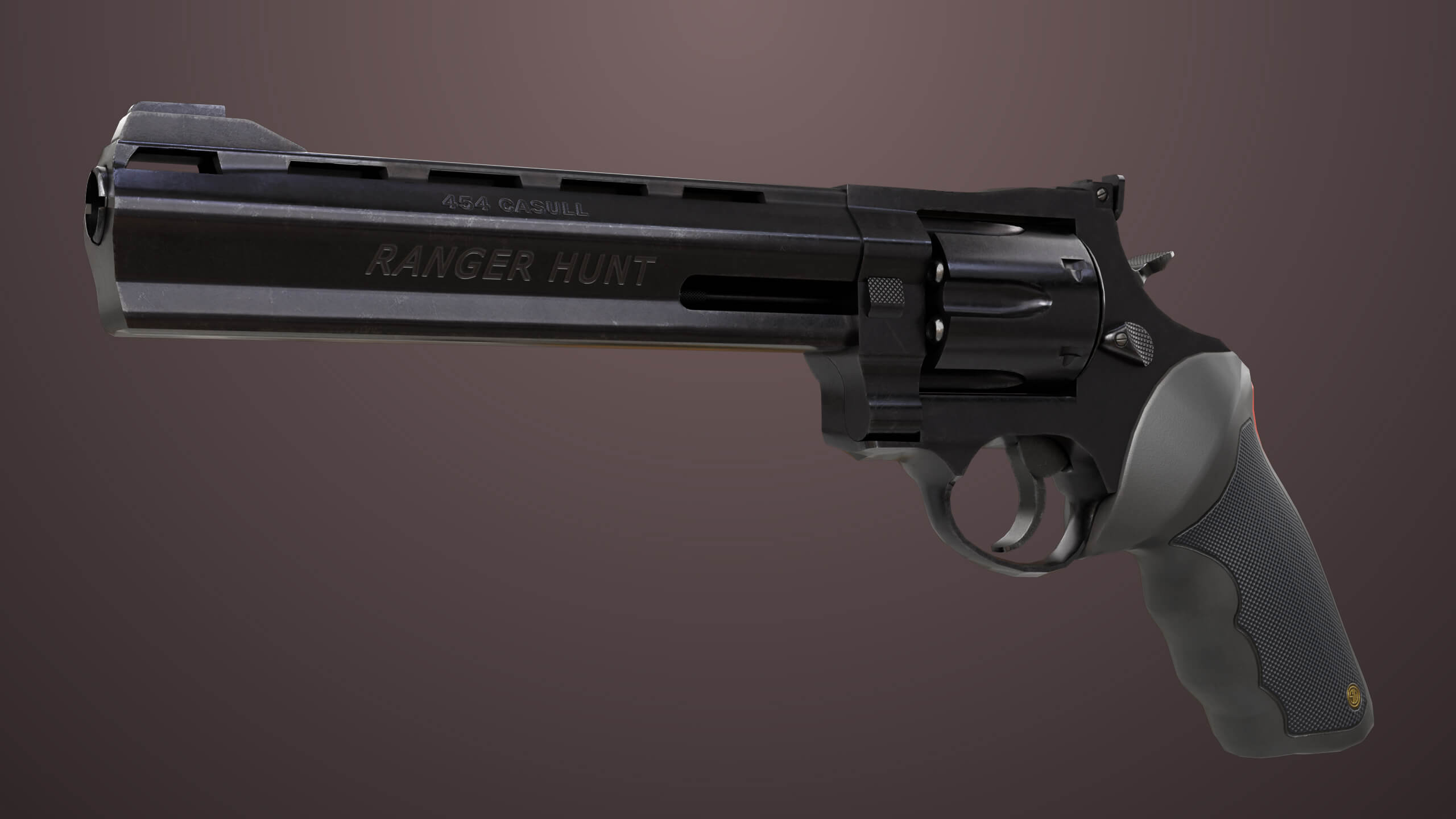 Revolver 04 Black Taurus Raging All PBR Unity UE Textures - 3D Model by ...