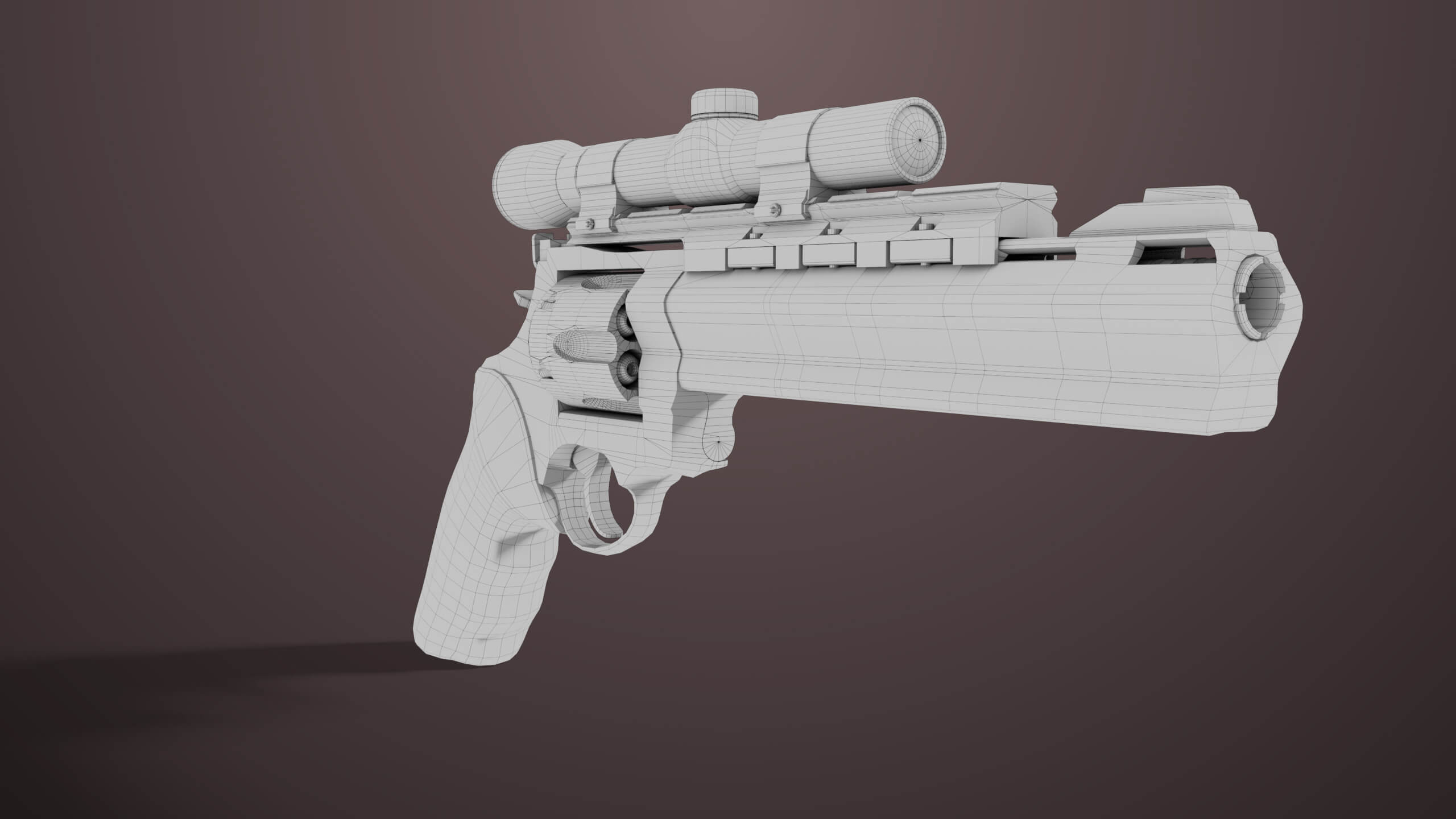 Revolver 04 Black Taurus Raging All PBR Unity UE Textures - 3D Model by ...