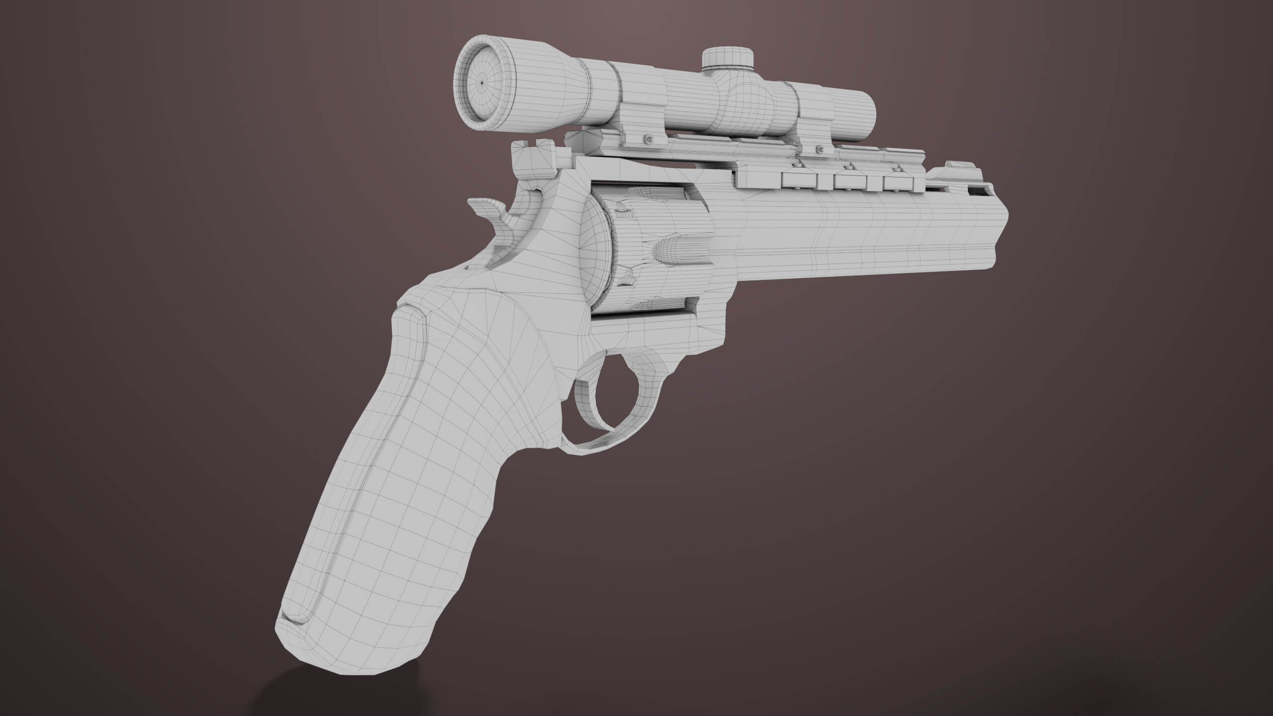 Revolver 04 Black Taurus Raging All PBR Unity UE Textures - 3D Model by ...