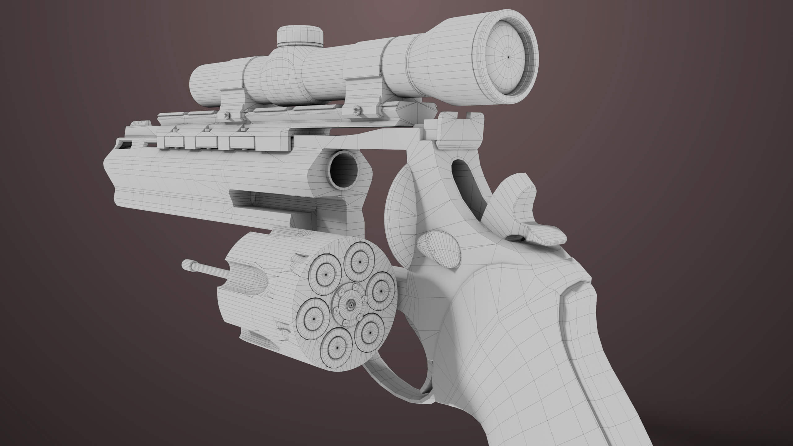 Revolver 04 Black Taurus Raging All PBR Unity UE Textures - 3D Model by ...