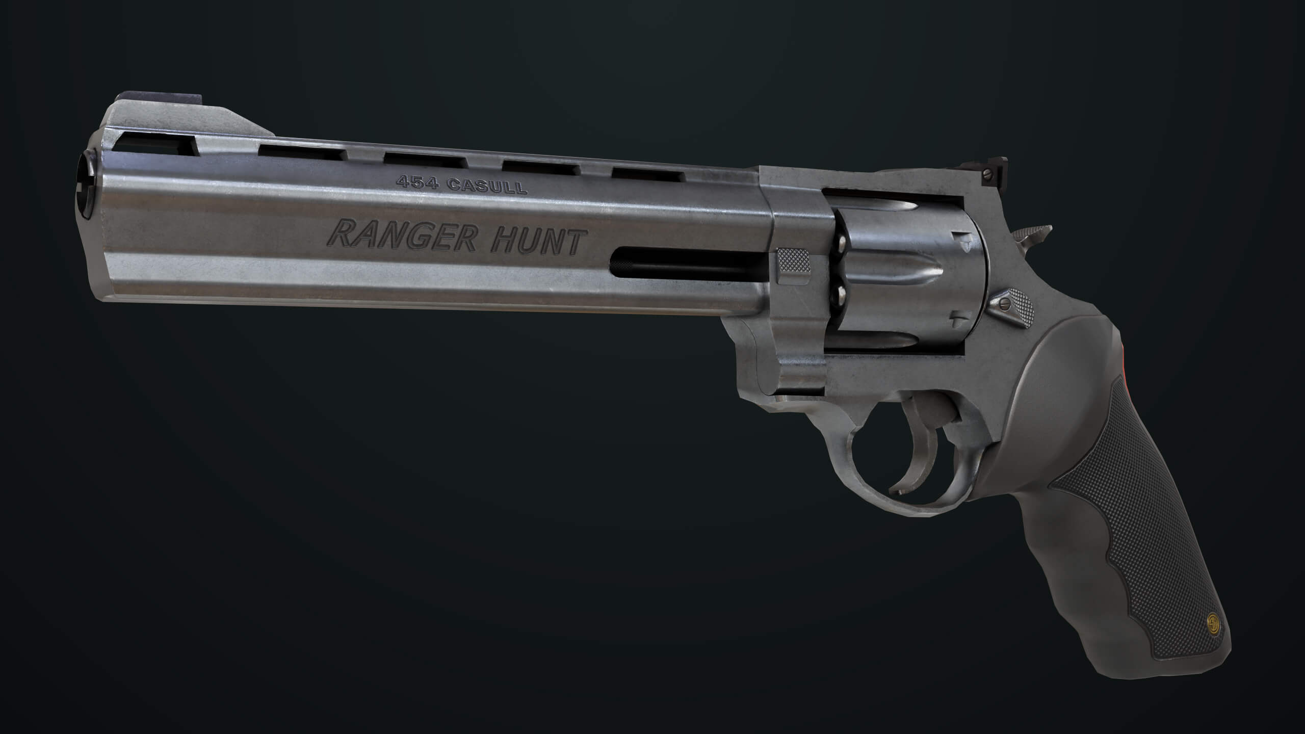 Revolver 04 Silver Taurus Raging All PBR Unity UE Textures - 3D Model ...