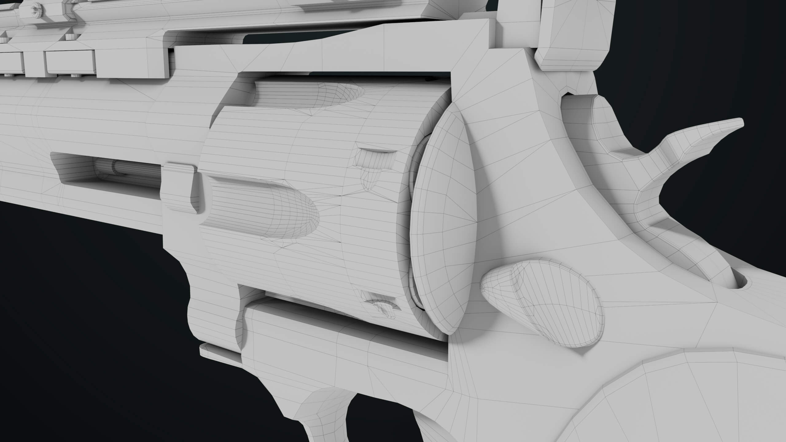 Revolver 04 Silver Taurus Raging All PBR Unity UE Textures - 3D Model ...