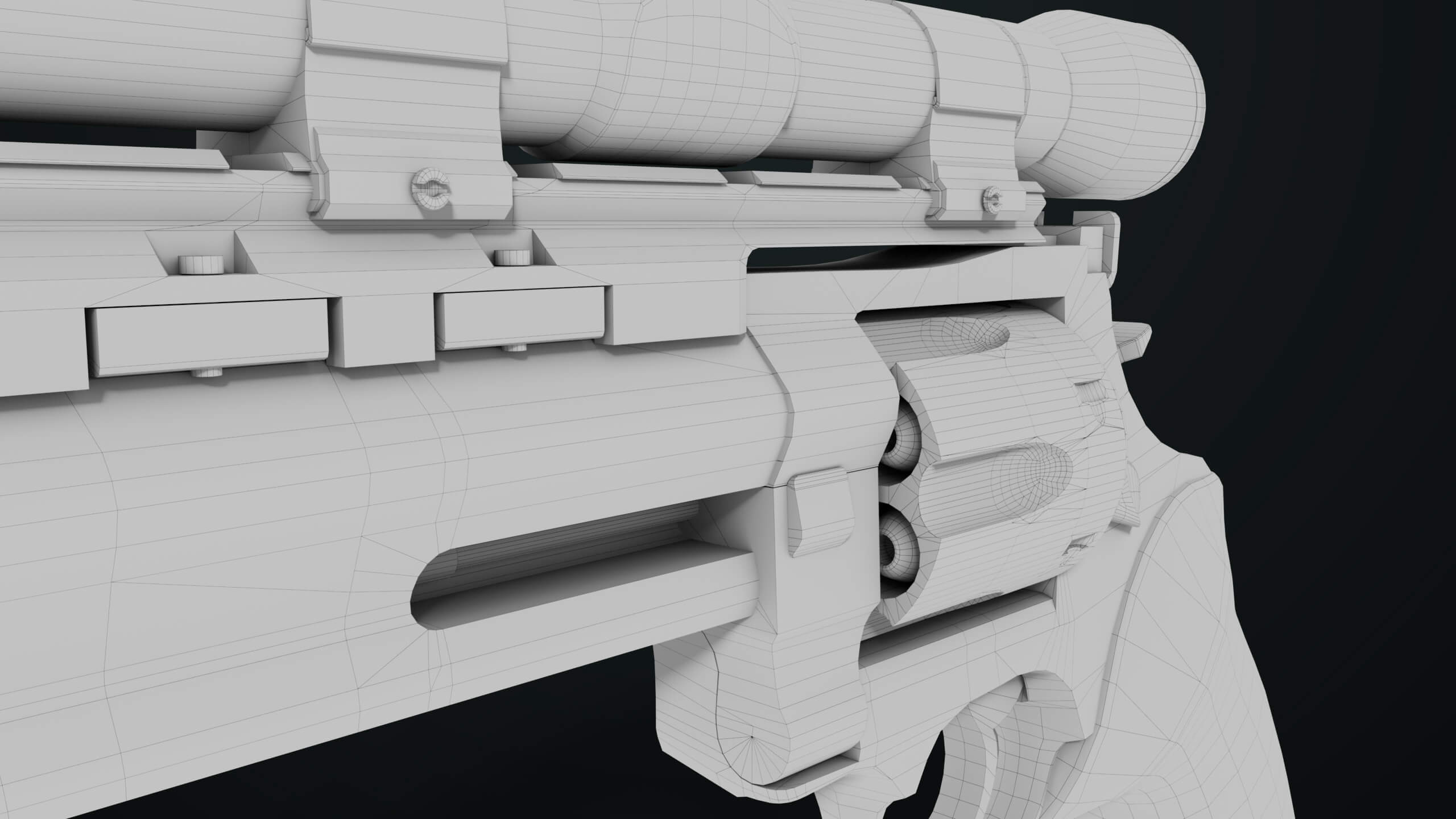 Revolver 04 Silver Taurus Raging All PBR Unity UE Textures - 3D Model by Eight Vertex