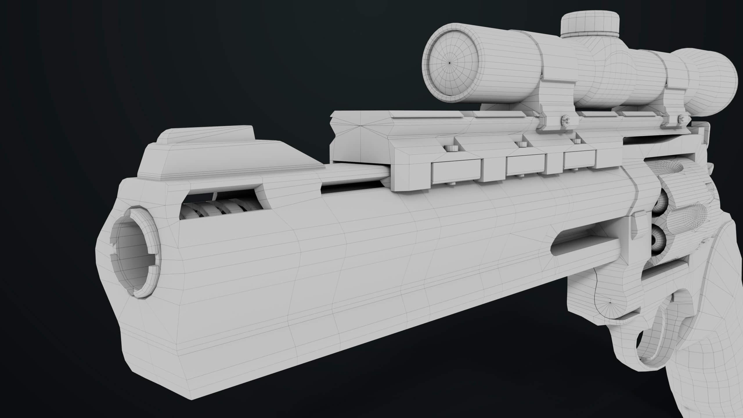 Revolver 04 Silver Taurus Raging All PBR Unity UE Textures - 3D Model ...