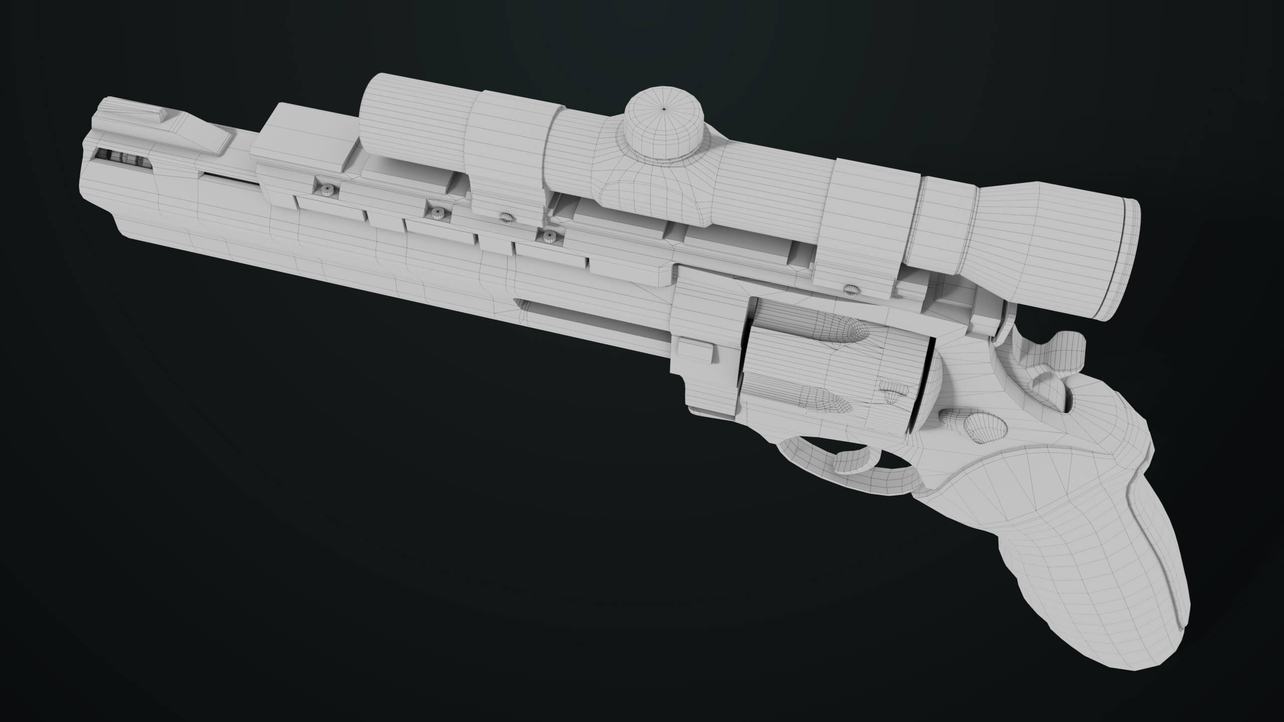 Revolver 04 Silver Taurus Raging All PBR Unity UE Textures - 3D Model ...