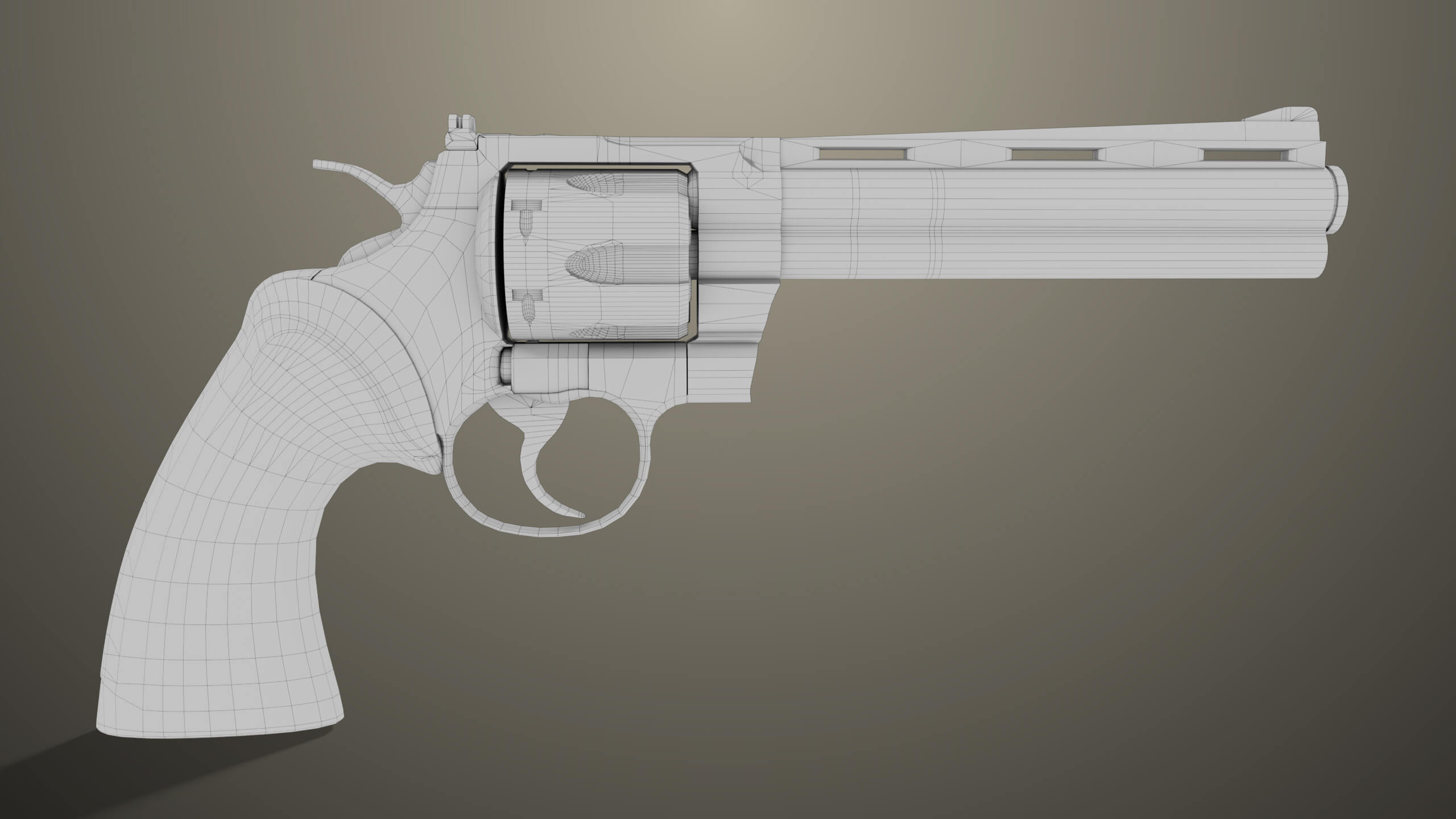 Revolver 05 Black Colt Python All PBR Unity UE Textures - 3D Model by ...