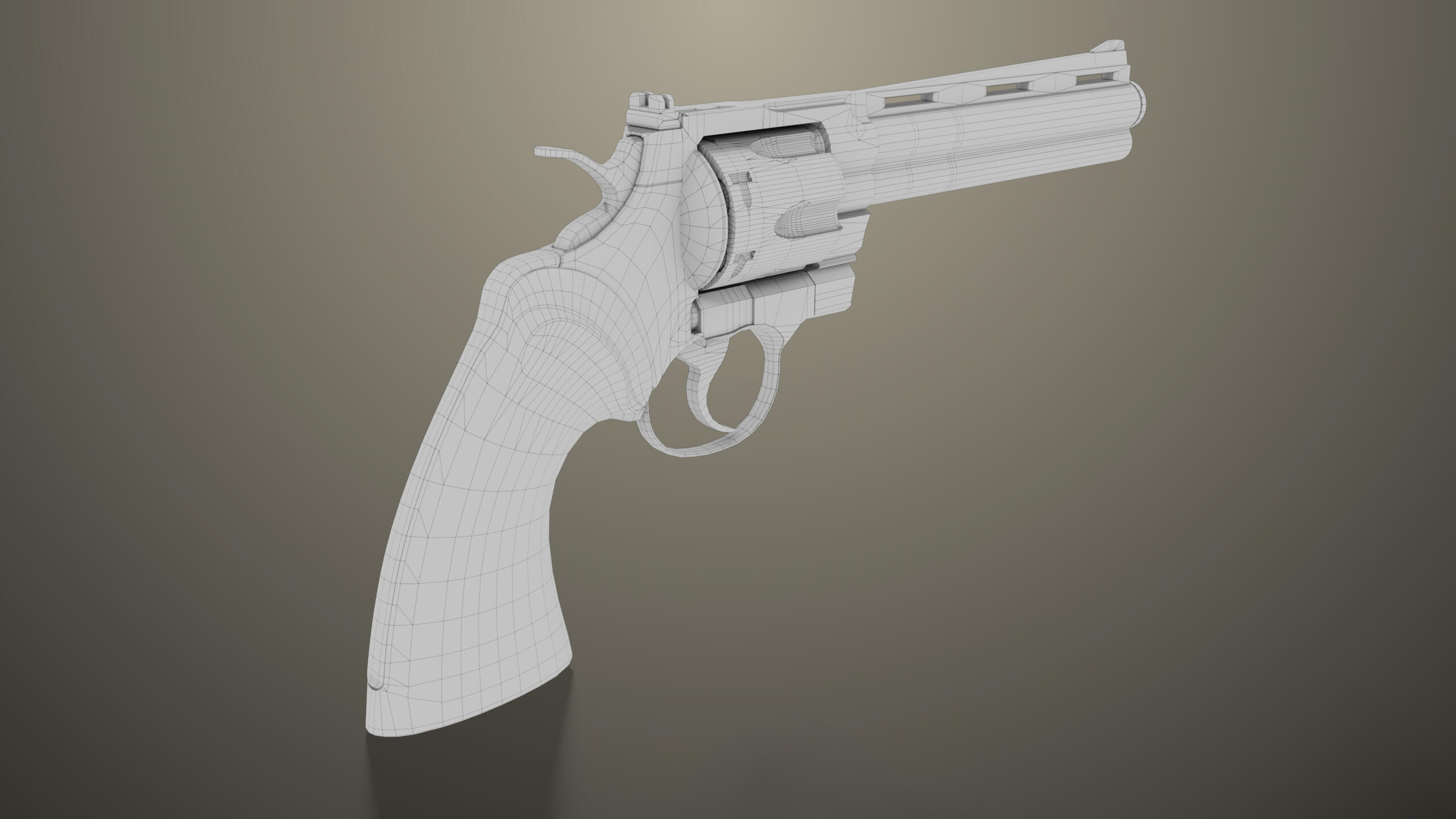 Revolver 05 Black Colt Python All PBR Unity UE Textures - 3D Model by ...