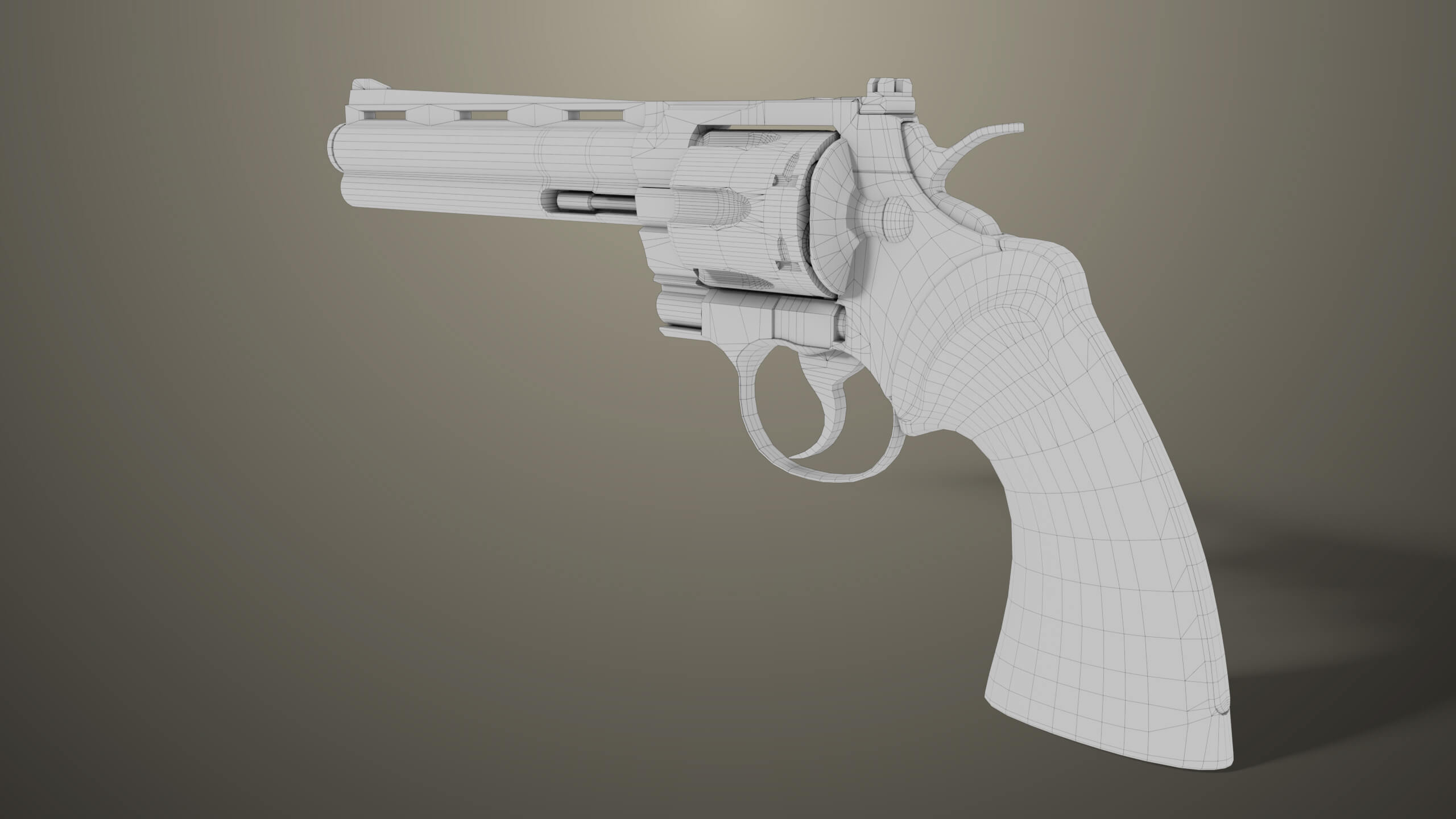 Revolver 05 Black Colt Python All PBR Unity UE Textures - 3D Model by ...