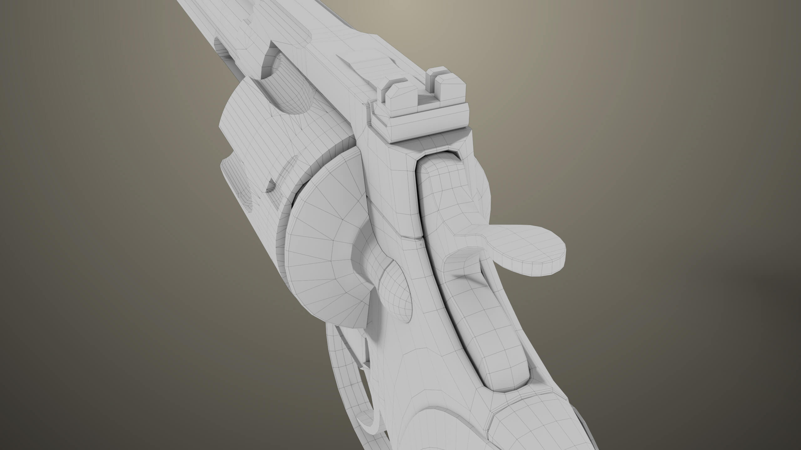 Revolver 05 Black Colt Python All PBR Unity UE Textures - 3D Model by ...