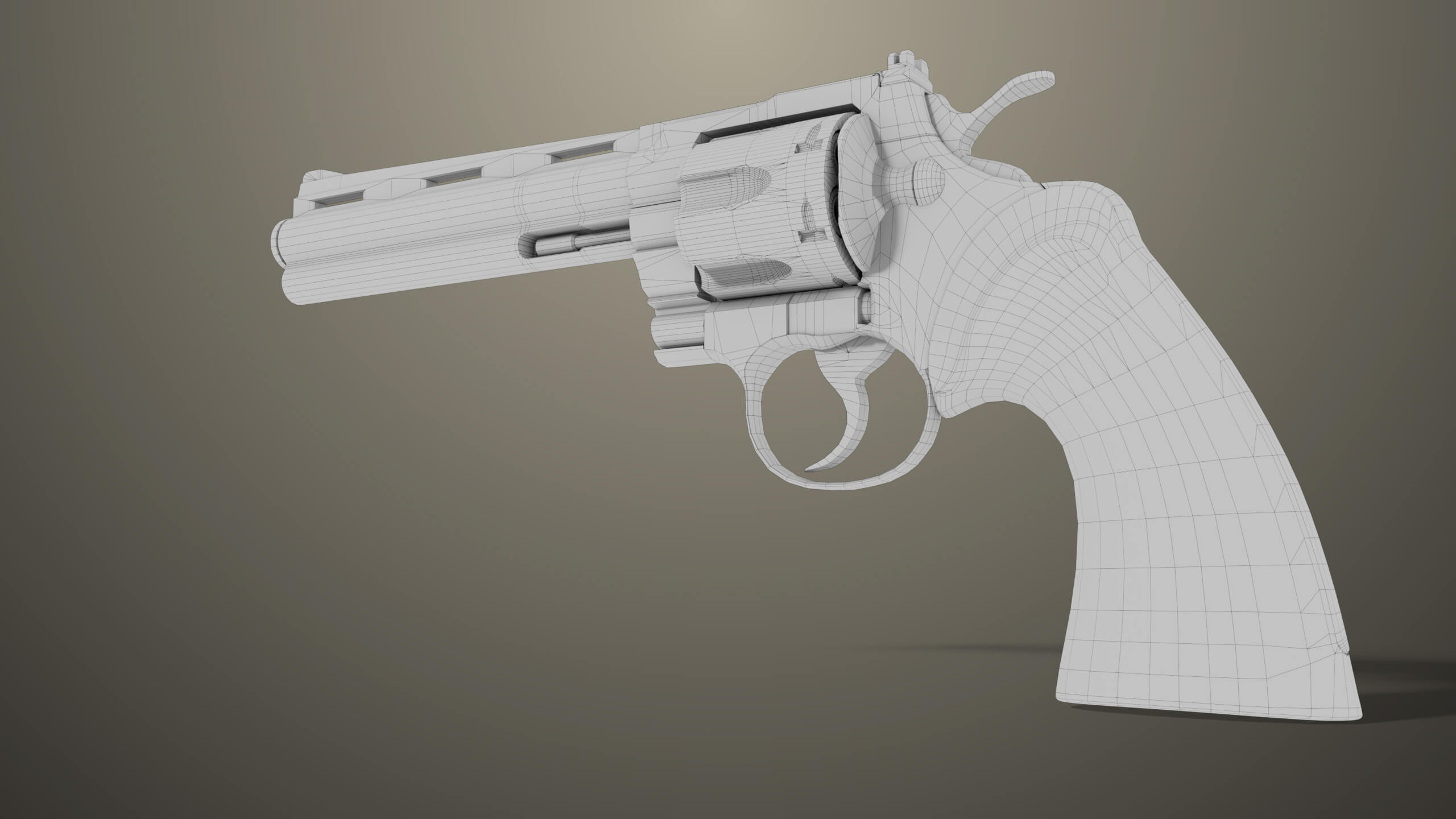 Revolver 05 Black Colt Python All PBR Unity UE Textures - 3D Model by ...