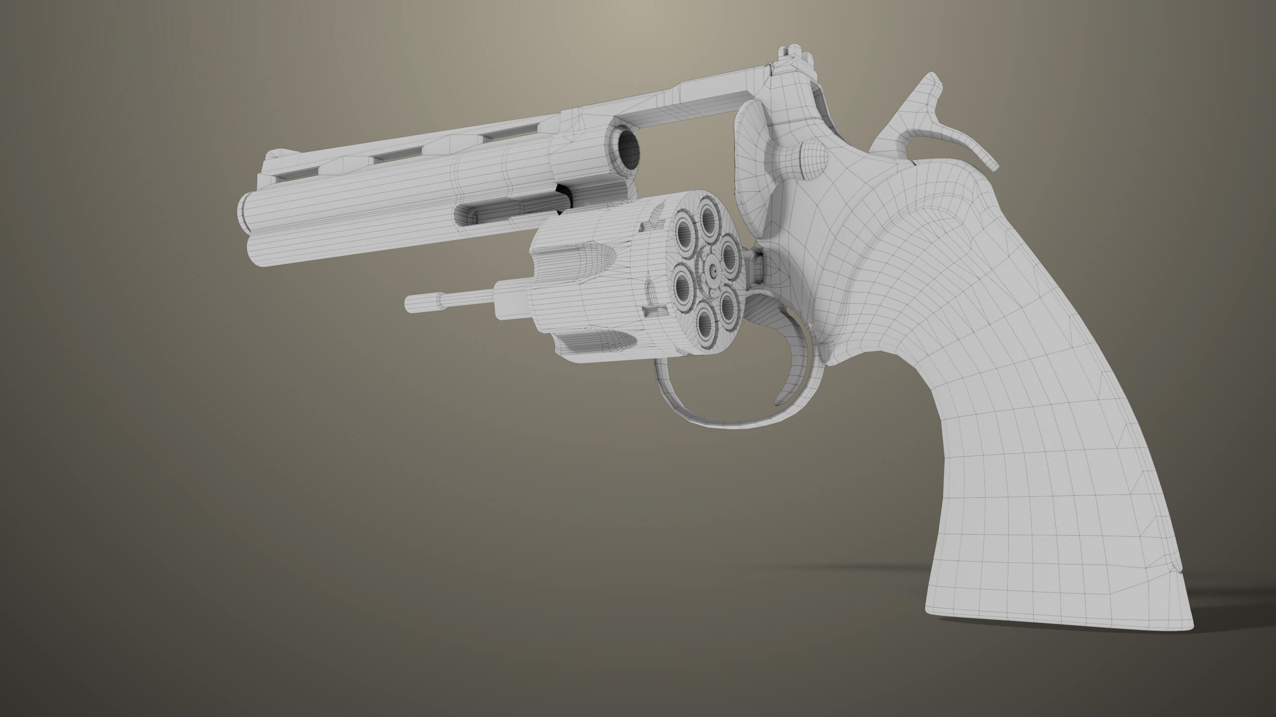 Revolver 05 Black Colt Python All PBR Unity UE Textures - 3D Model by ...