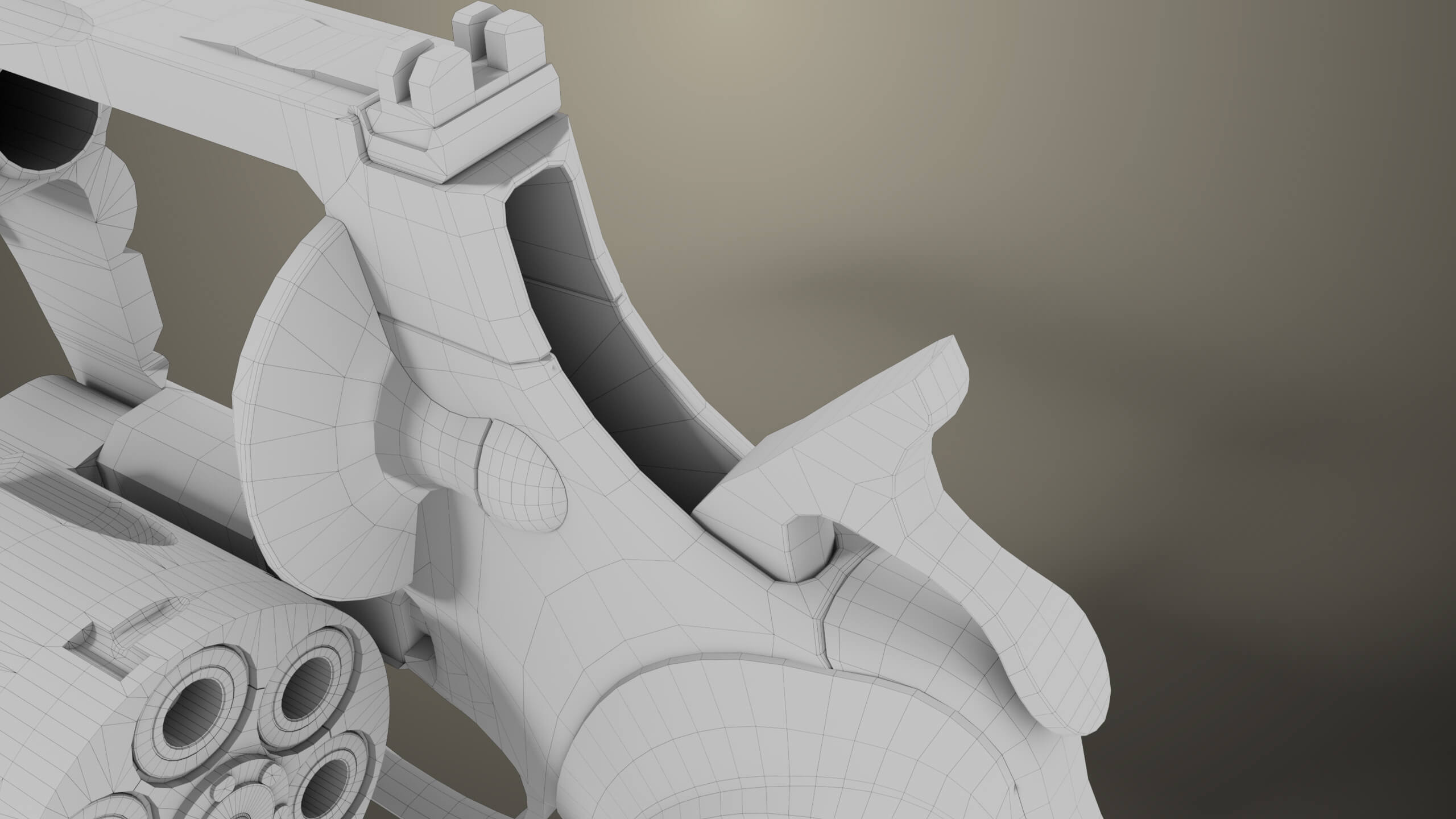 Revolver 05 Black Colt Python All PBR Unity UE Textures - 3D Model by ...