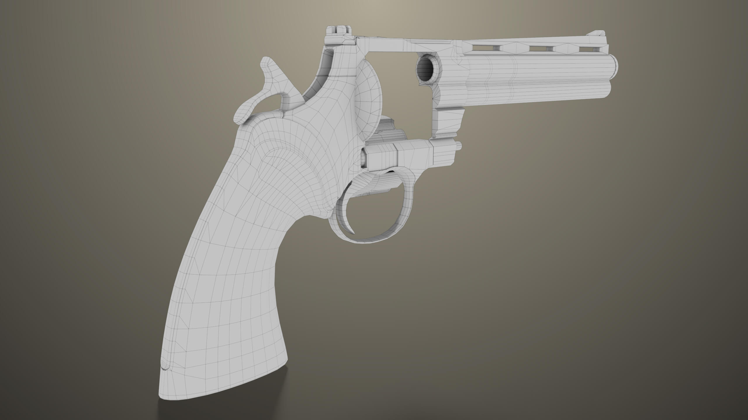 Revolver 05 Black Colt Python All PBR Unity UE Textures - 3D Model by ...