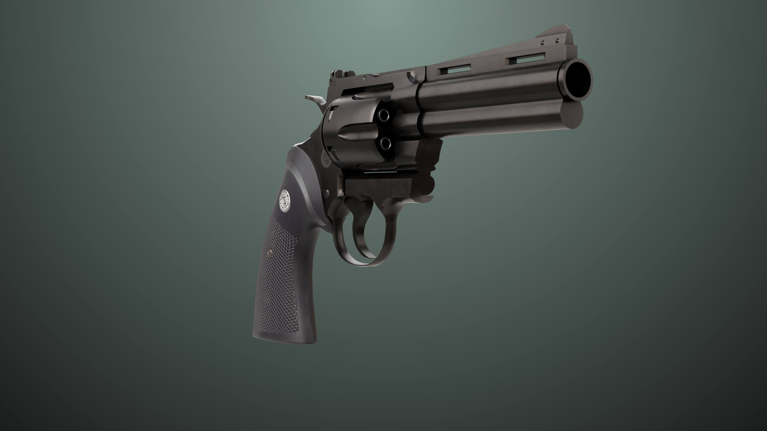 Revolver 05 Medium Black All PBR Unity UE Textures - 3D Model by Eight ...