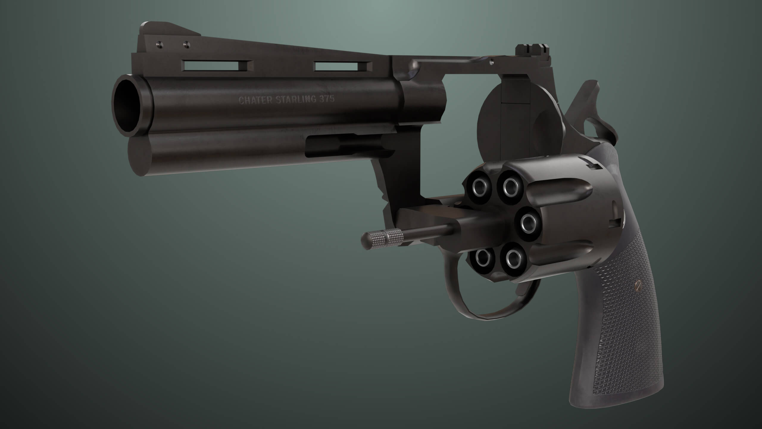 Revolver 05 Medium Black All PBR Unity UE Textures - 3D Model by Eight ...