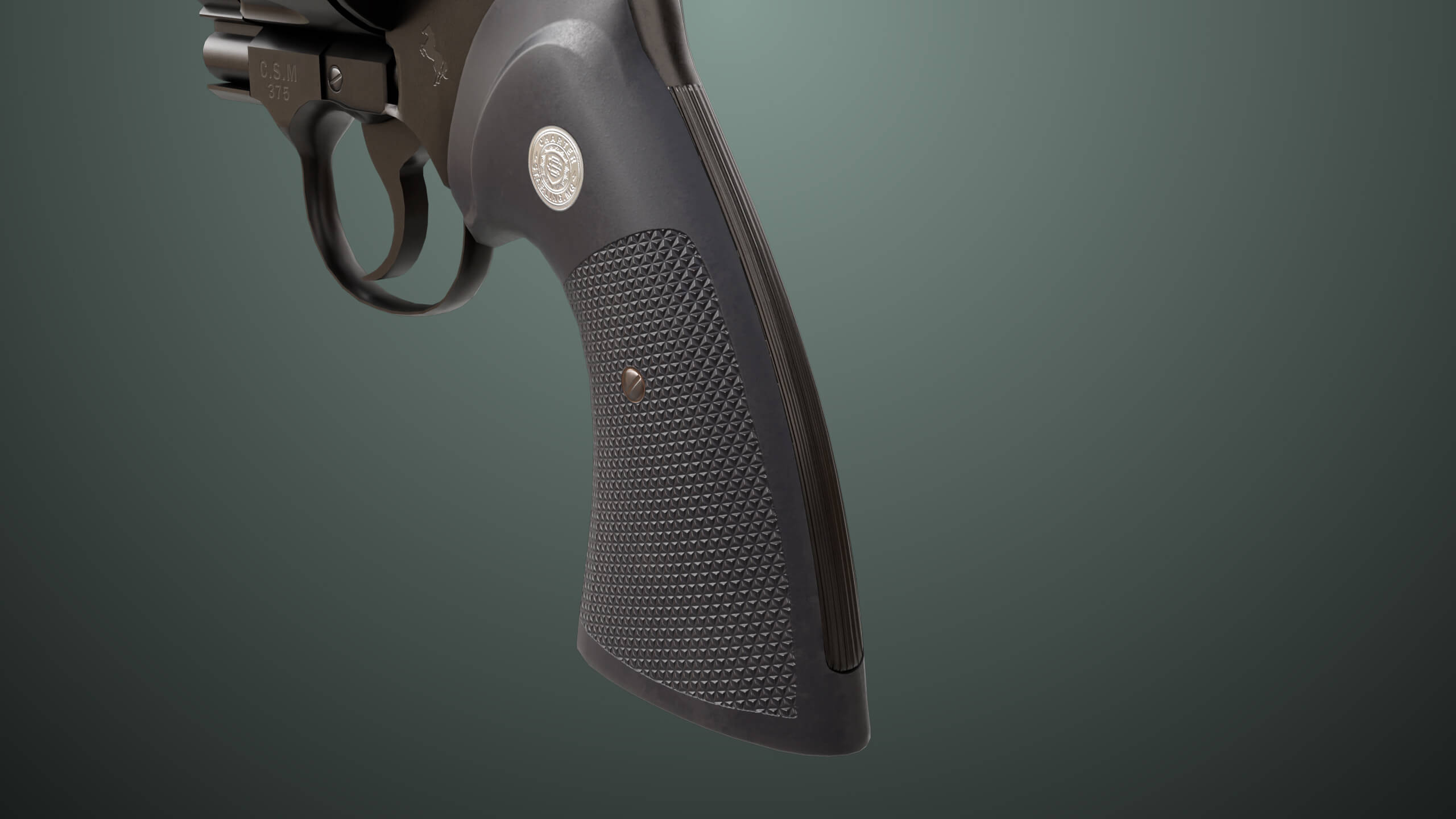 Revolver 05 Medium Black All PBR Unity UE Textures - 3D Model by Eight ...