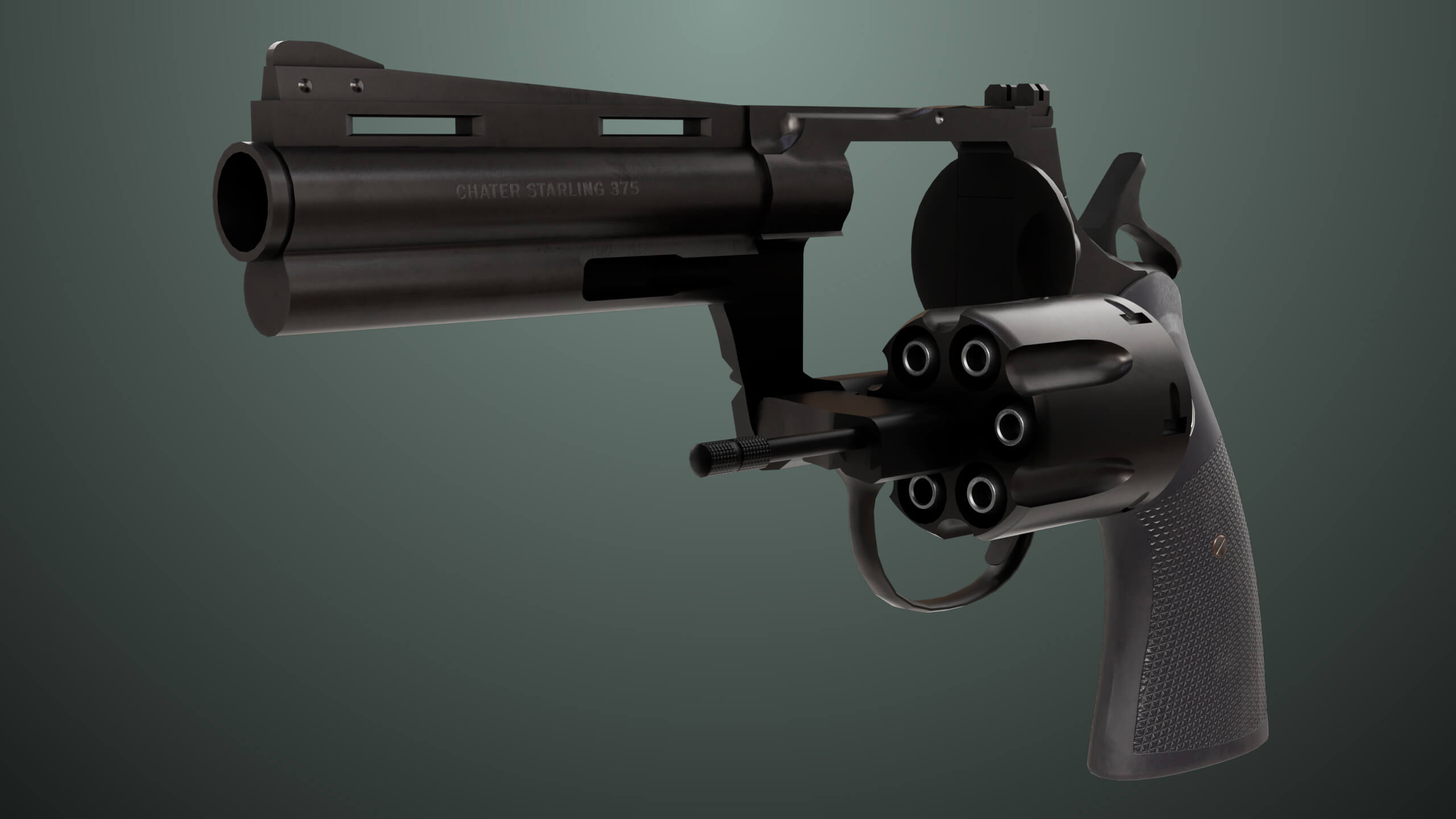 Revolver 05 Medium Black All PBR Unity UE Textures - 3D Model by Eight ...