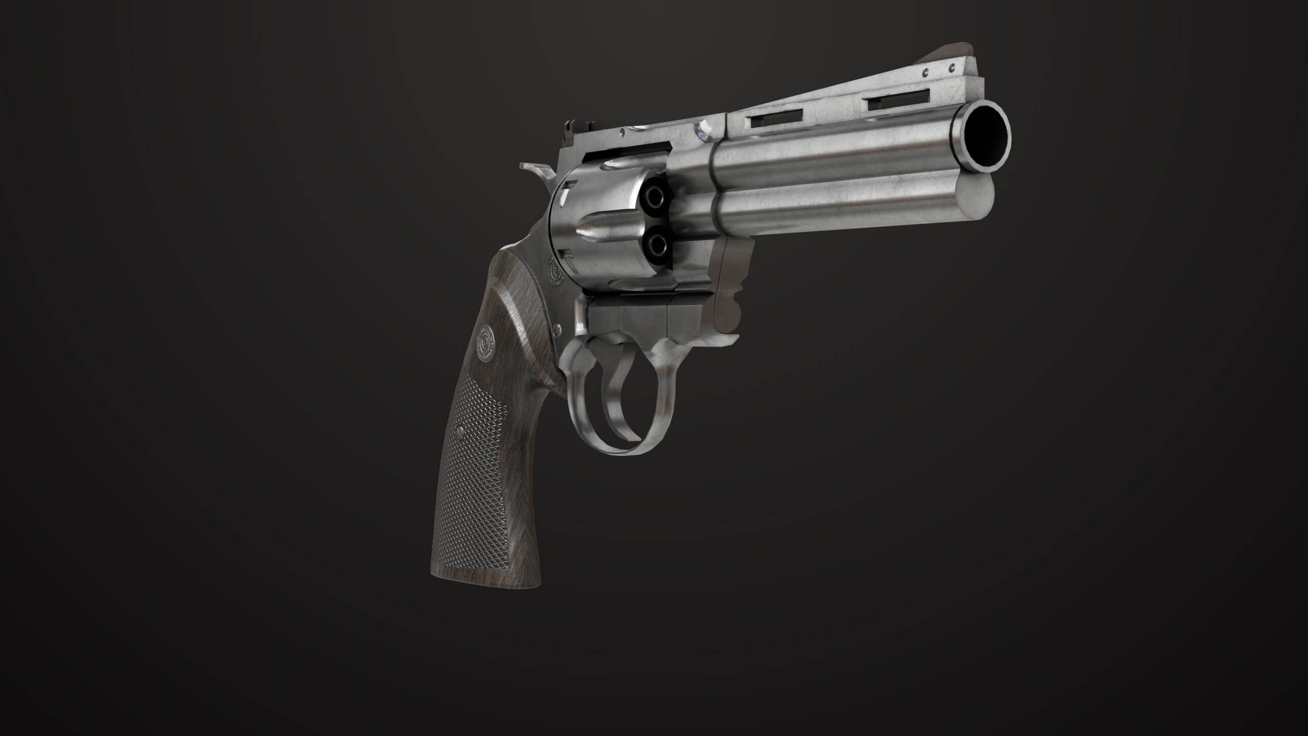 7 Silver Revolvers Collection All PBR Unity UE Textures by Eight Vertex