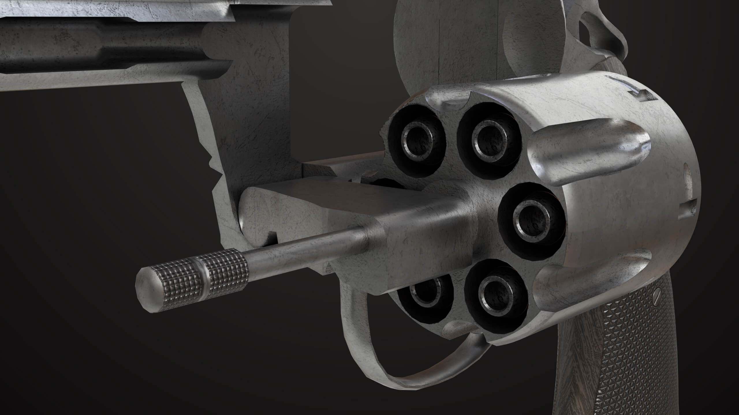 Revolver 05 Medium Silver All PBR Unity UE Textures - 3D Model by Eight ...