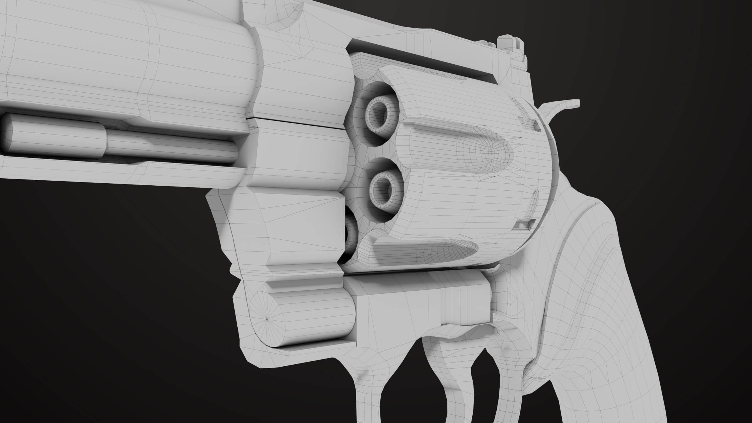 Revolver 05 Medium Silver All PBR Unity UE Textures - 3D Model by Eight ...