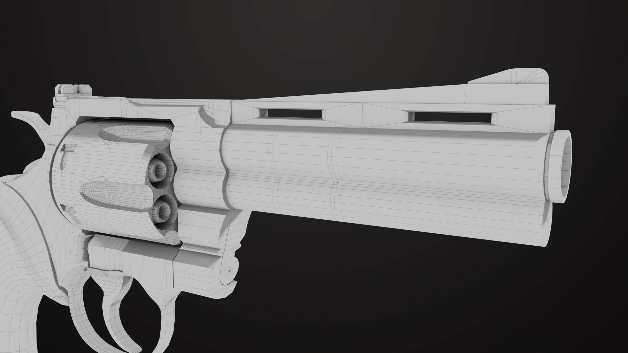 Revolver 05 Medium Silver All PBR Unity UE Textures - 3D Model by Eight ...