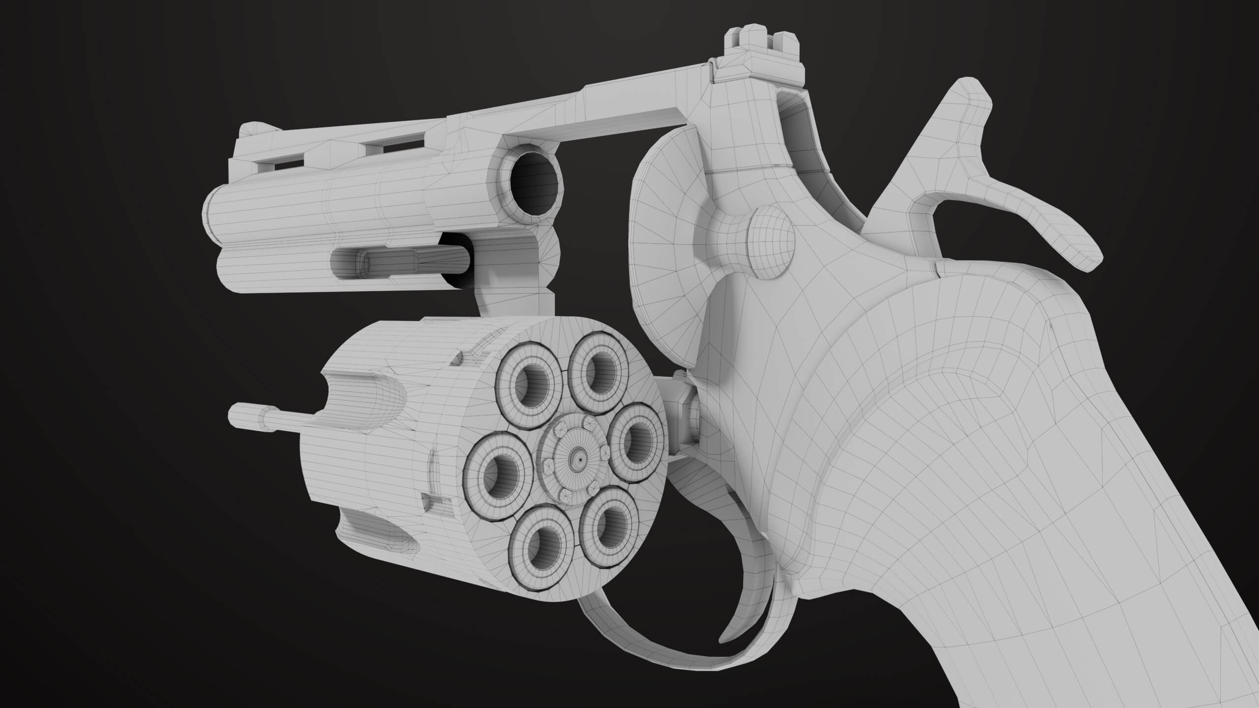 Revolver 05 Medium Silver All PBR Unity UE Textures - 3D Model by Eight ...