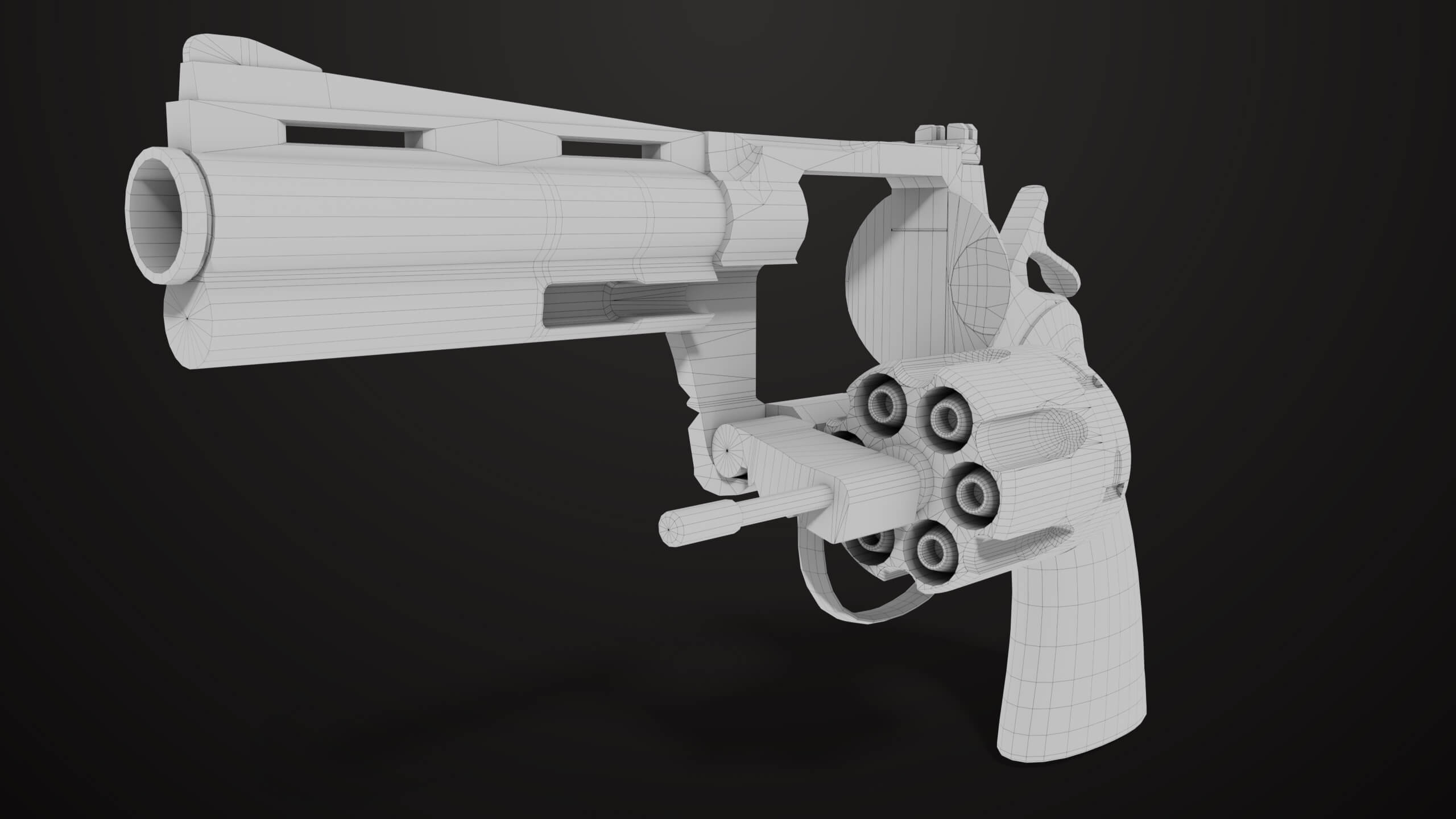 Revolver 05 Medium Silver All PBR Unity UE Textures - 3D Model by Eight ...