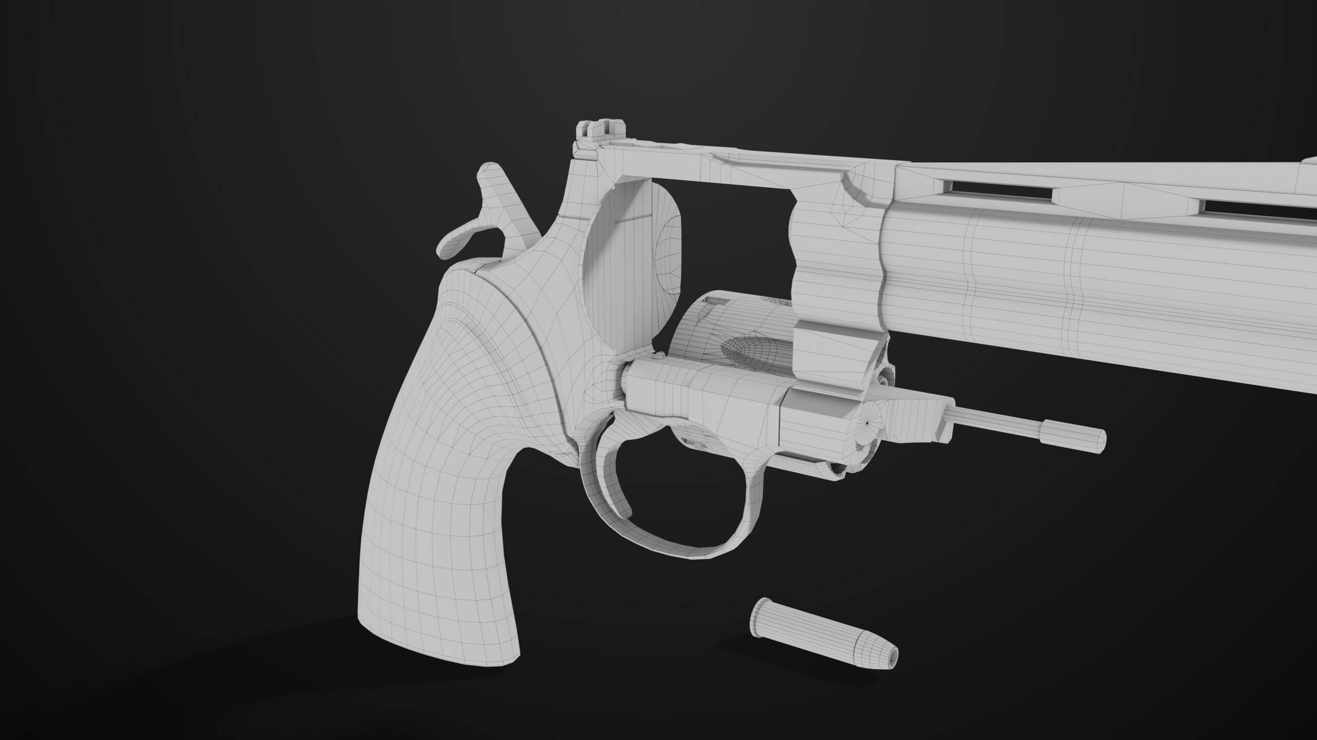 Revolver 05 Medium Silver All PBR Unity UE Textures - 3D Model by Eight ...