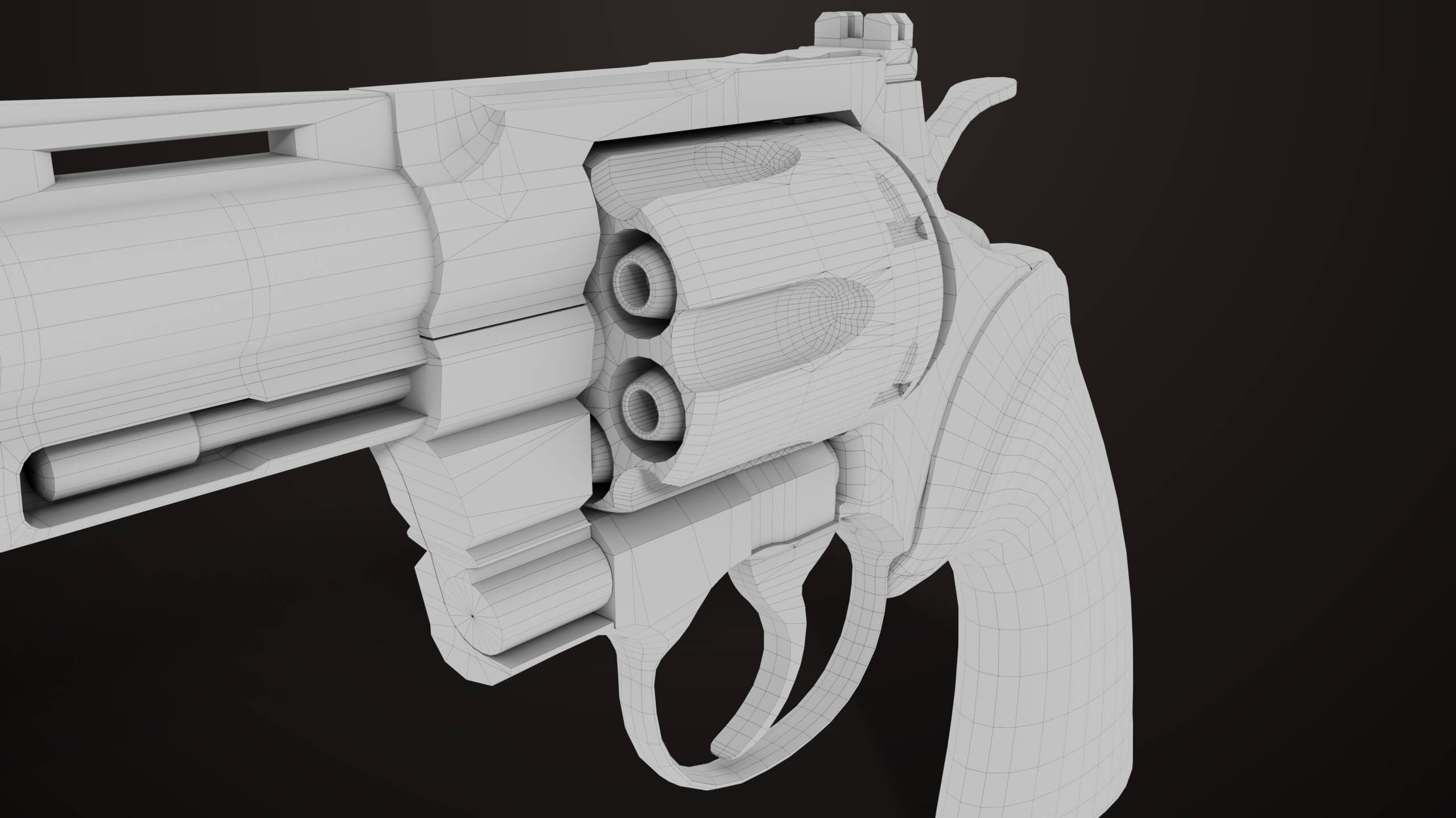 Revolver 05 Silver Colt Python All PBR Unity UE Textures - 3D Model by Eight Vertex