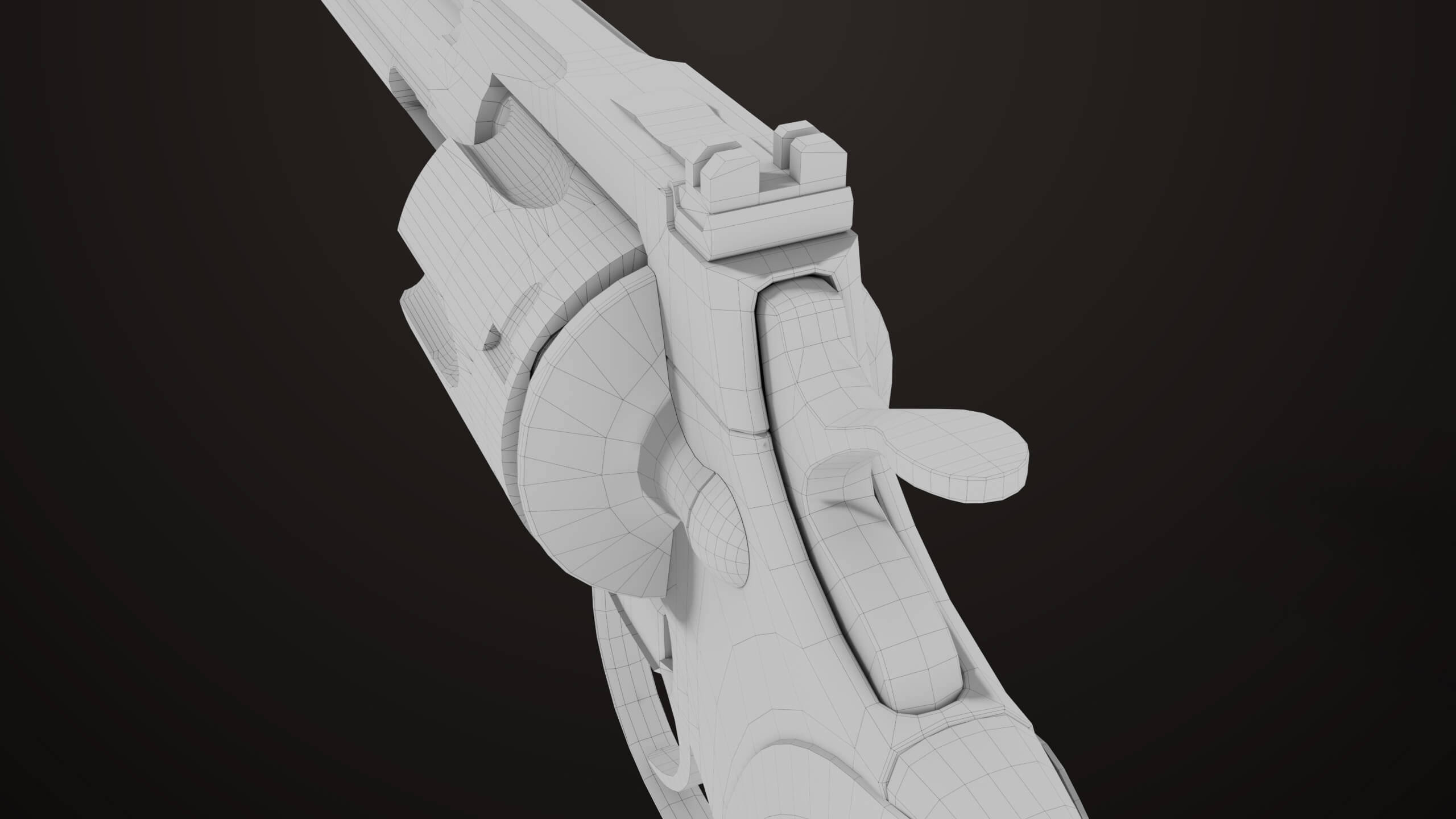 Revolver 05 Silver Colt Python All PBR Unity UE Textures - 3D Model by ...