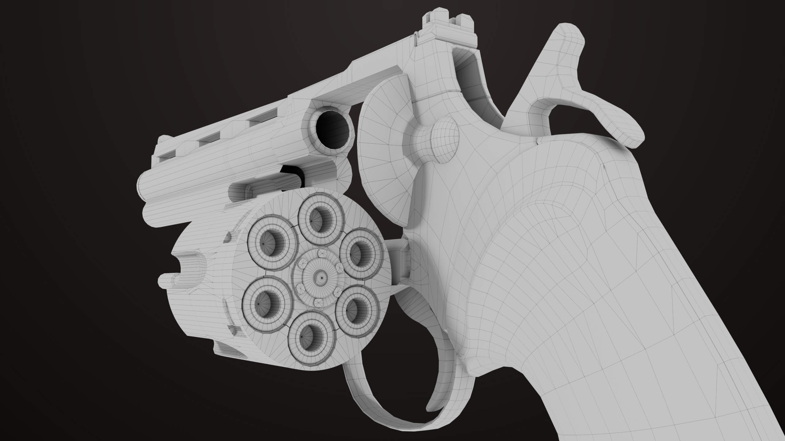 Revolver 05 Silver Colt Python All PBR Unity UE Textures - 3D Model by ...