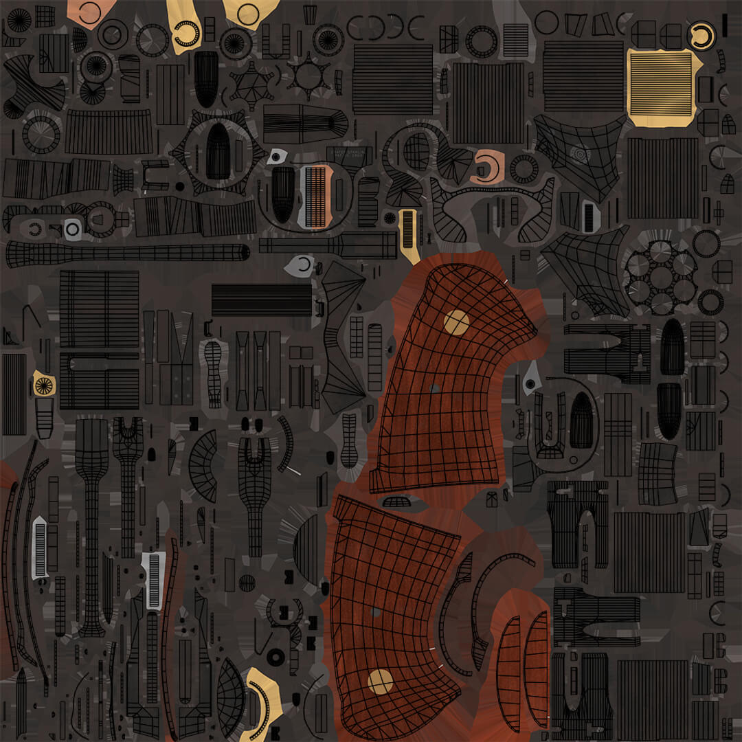 Revolver 05 Small Black All PBR Unity UE Textures - 3D Model by Eight ...