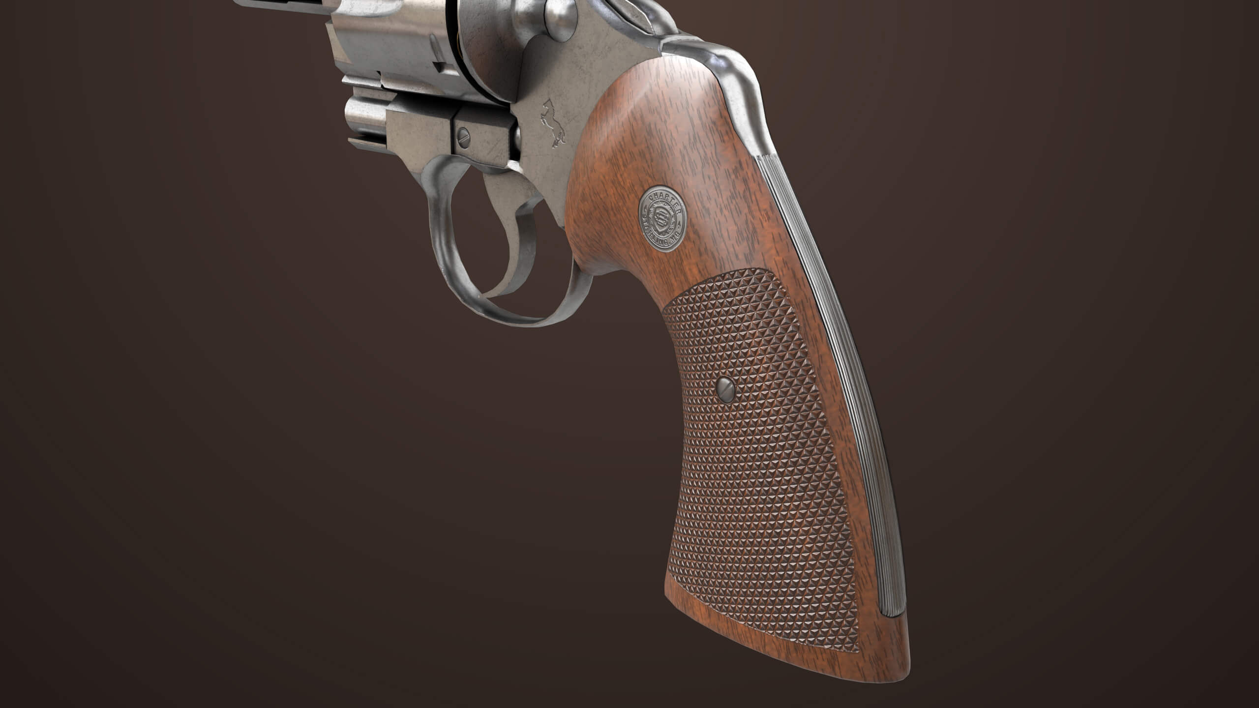 Revolver 05 Small Silver All PBR Unity UE Textures - 3D Model by Eight ...