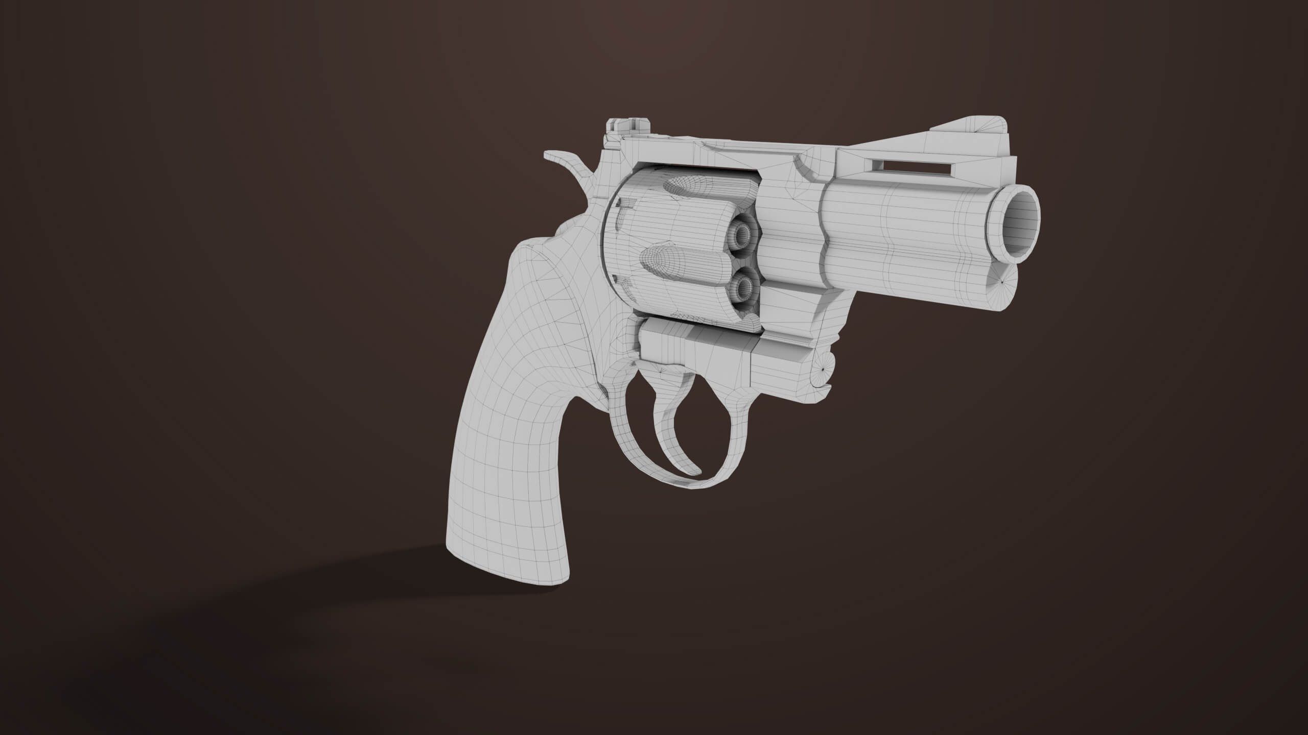 Revolver 05 Small Silver All PBR Unity UE Textures - 3D Model by Eight ...