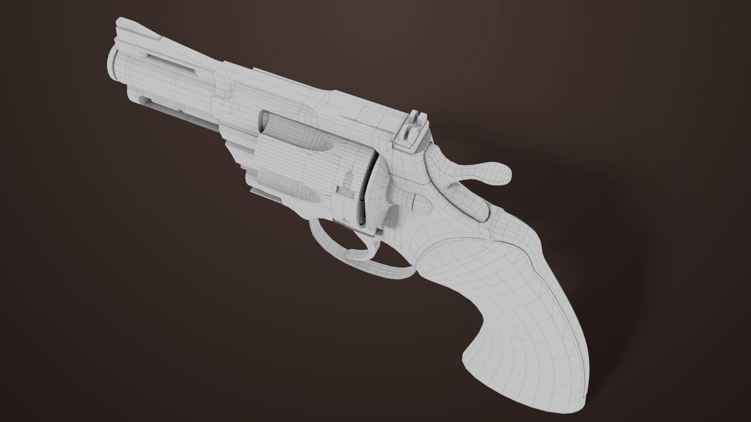Revolver 05 Small Silver All PBR Unity UE Textures - 3D Model by Eight ...