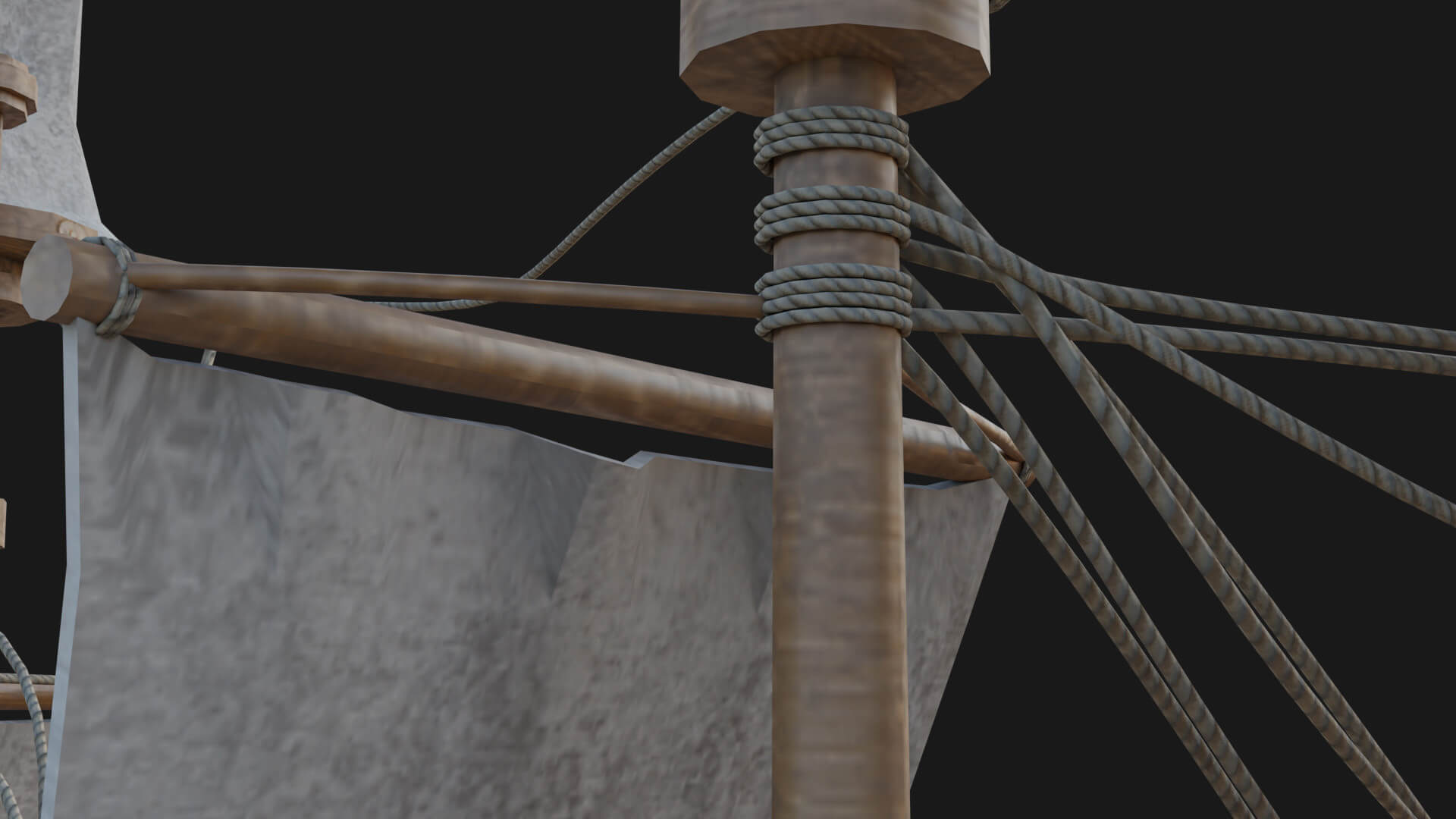 Sailing Ship With Cannons All PBR Unity UE Textures - 3D Model by Eight ...
